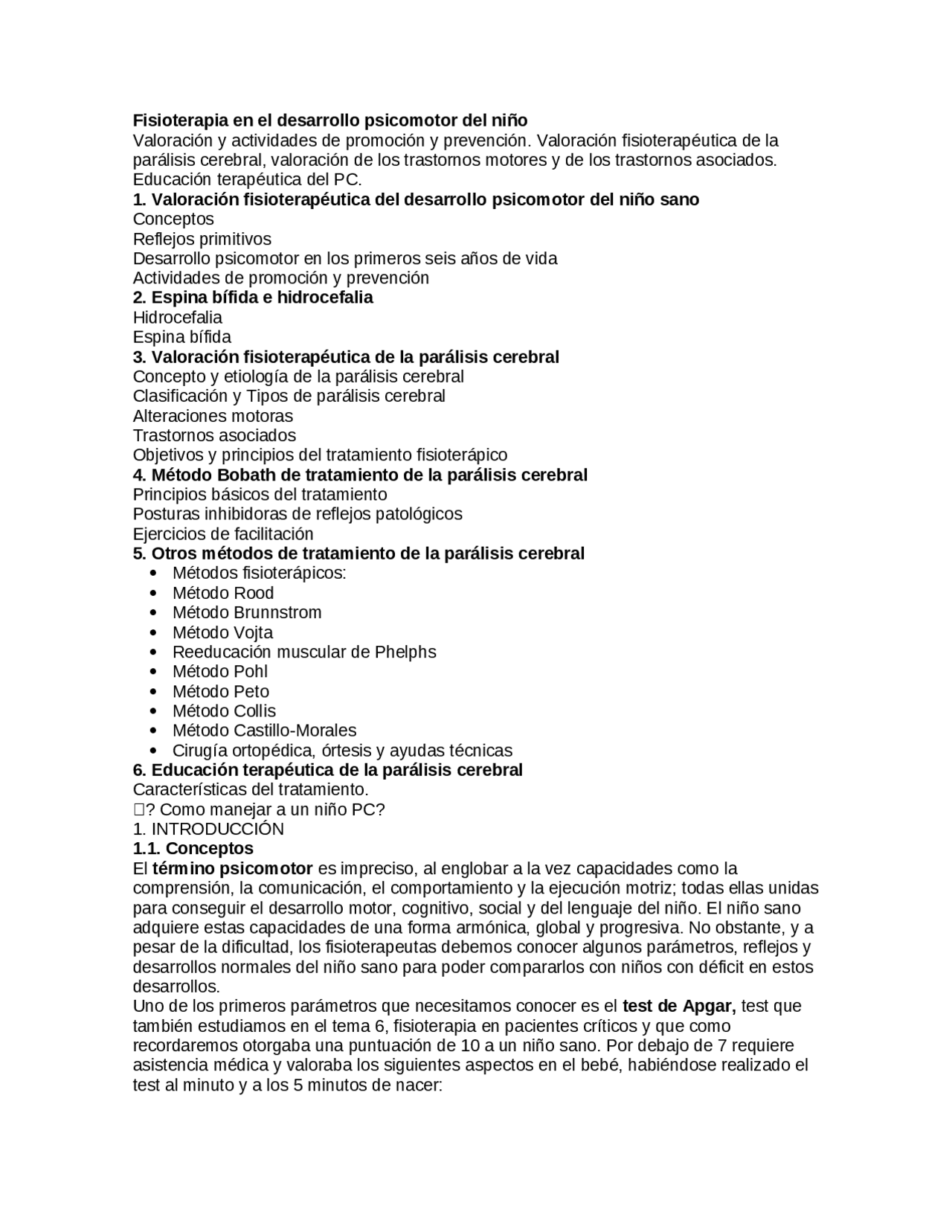 Fisioterapiaeneldesarrollopsicomotordelninodoc Docsity