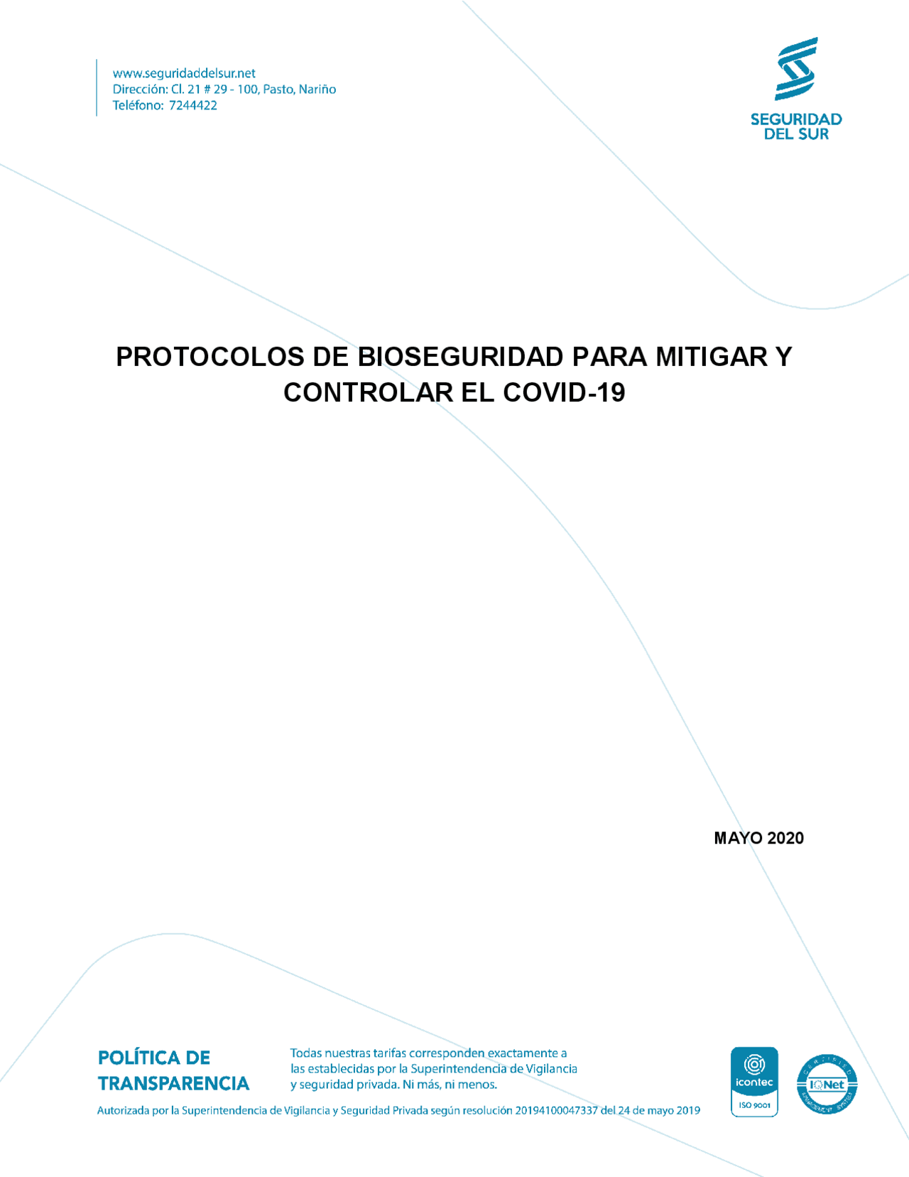 Protocolo De Bioseguridad Docsity