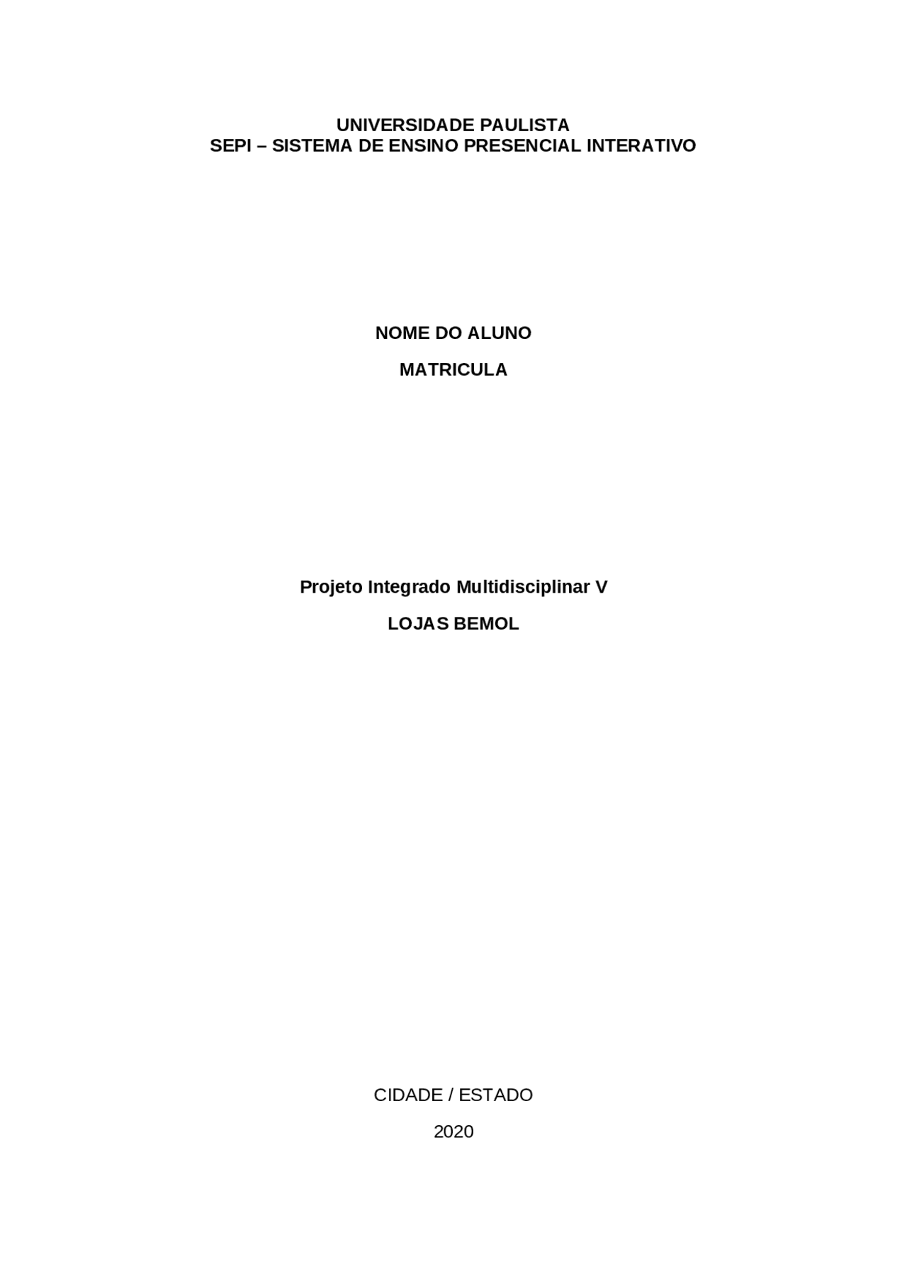 Universidade Paulista Unip Pim Iv E V Docsity