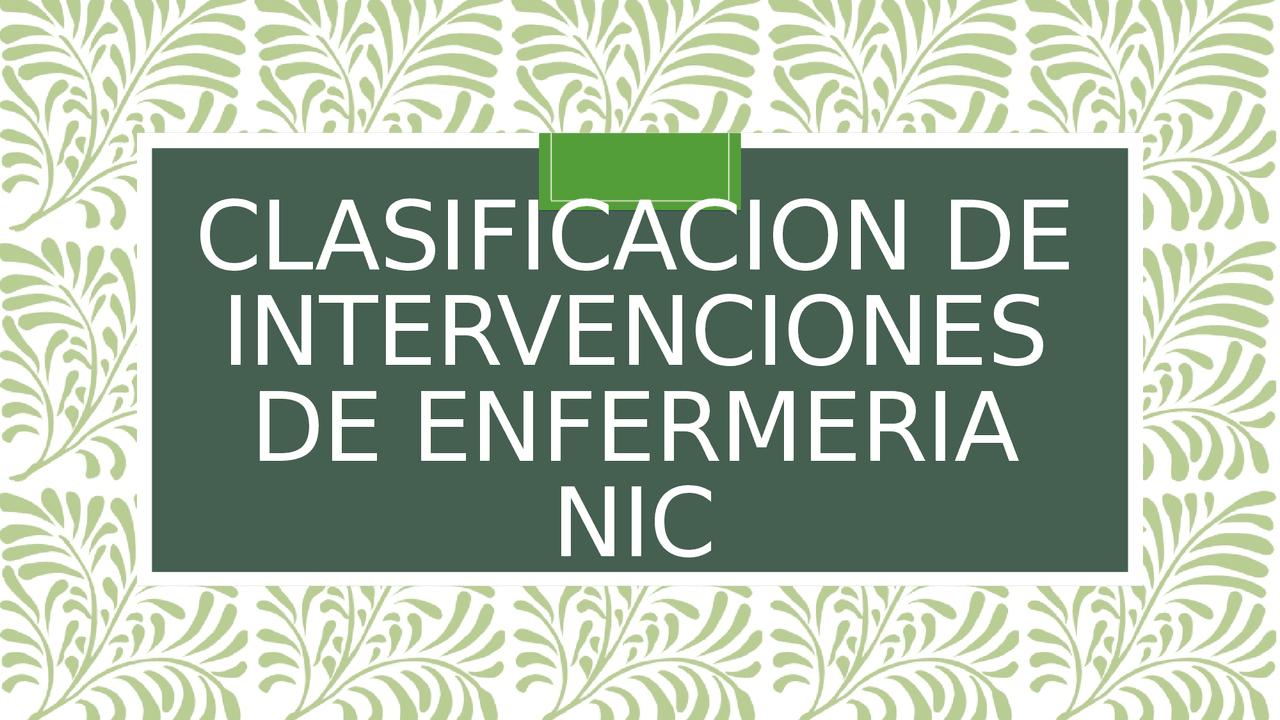 Como usar NIC Y BUSCAR DIAGNOSTICOS - Docsity