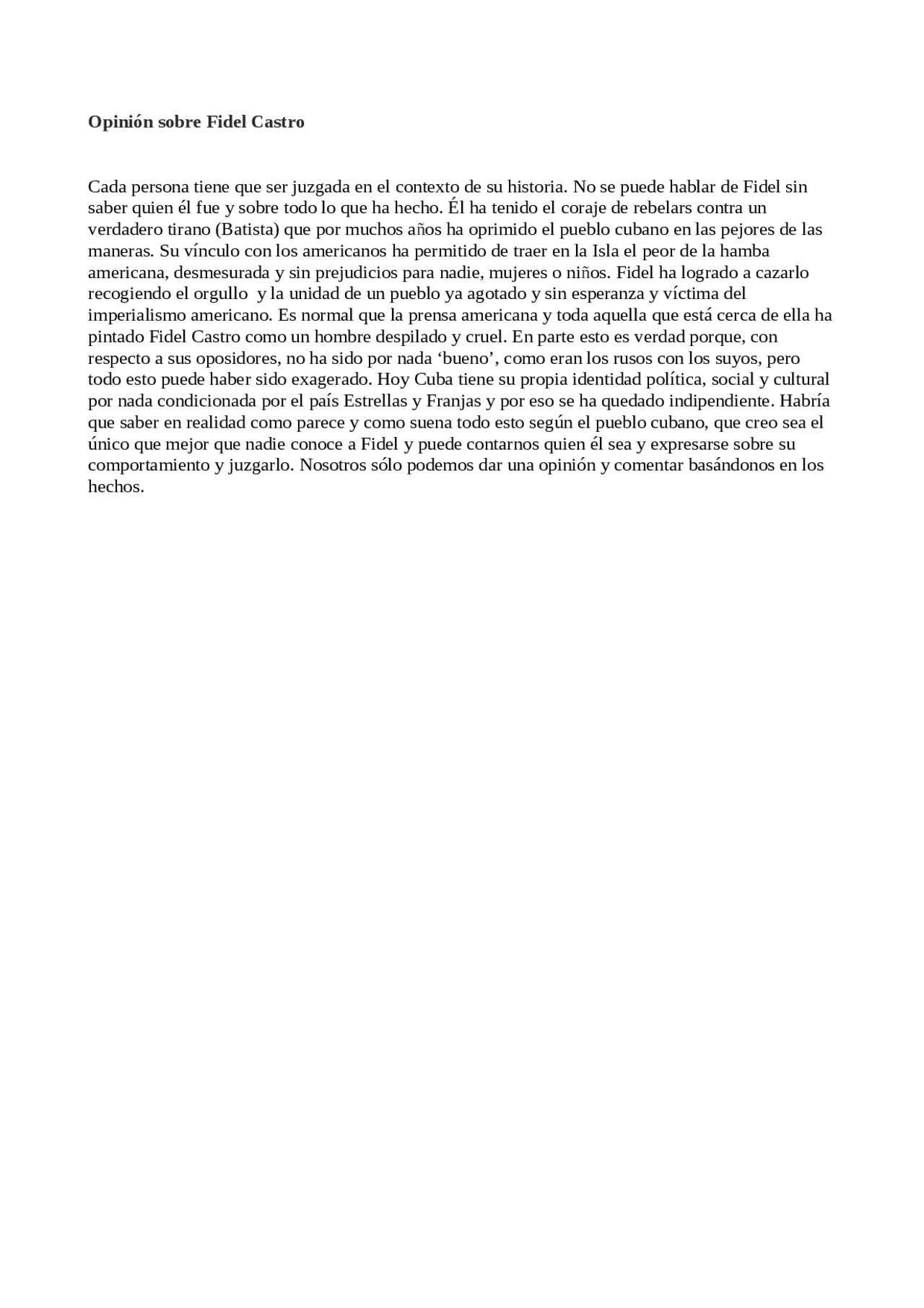 Esercizi Di Lingua Spagnola Docsity