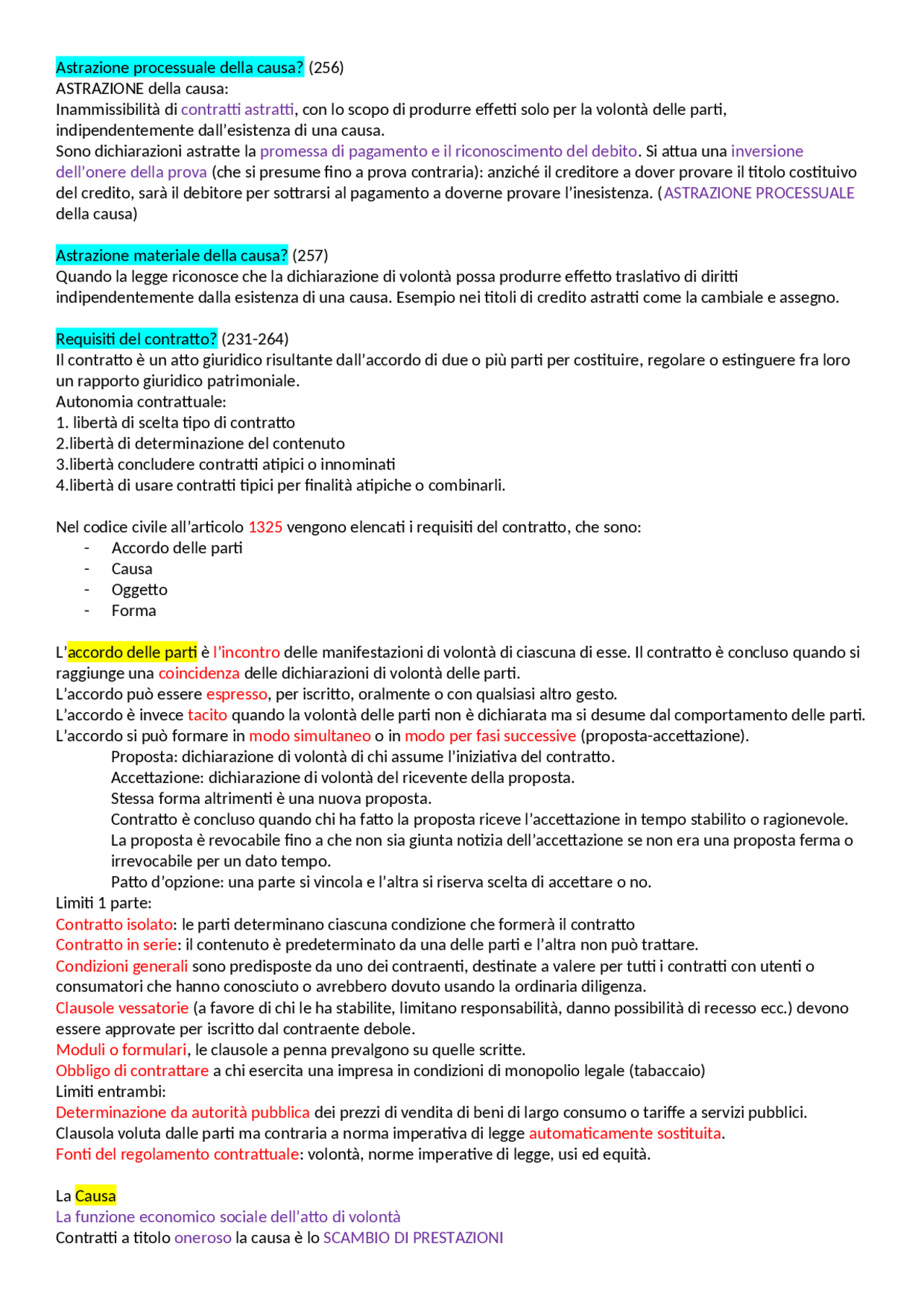 Risposte a domande esame diritto privato prof. Rolli - Docsity