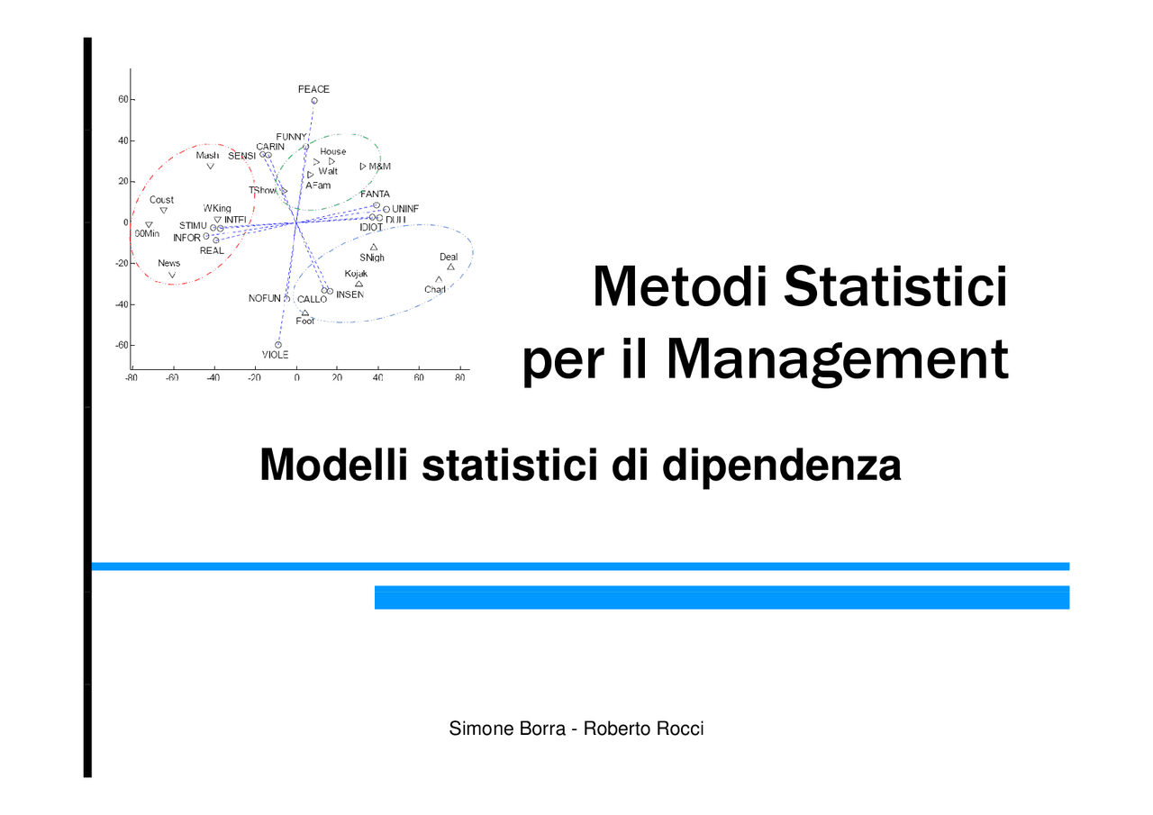 Slide Di Metodi Statistici Docsity