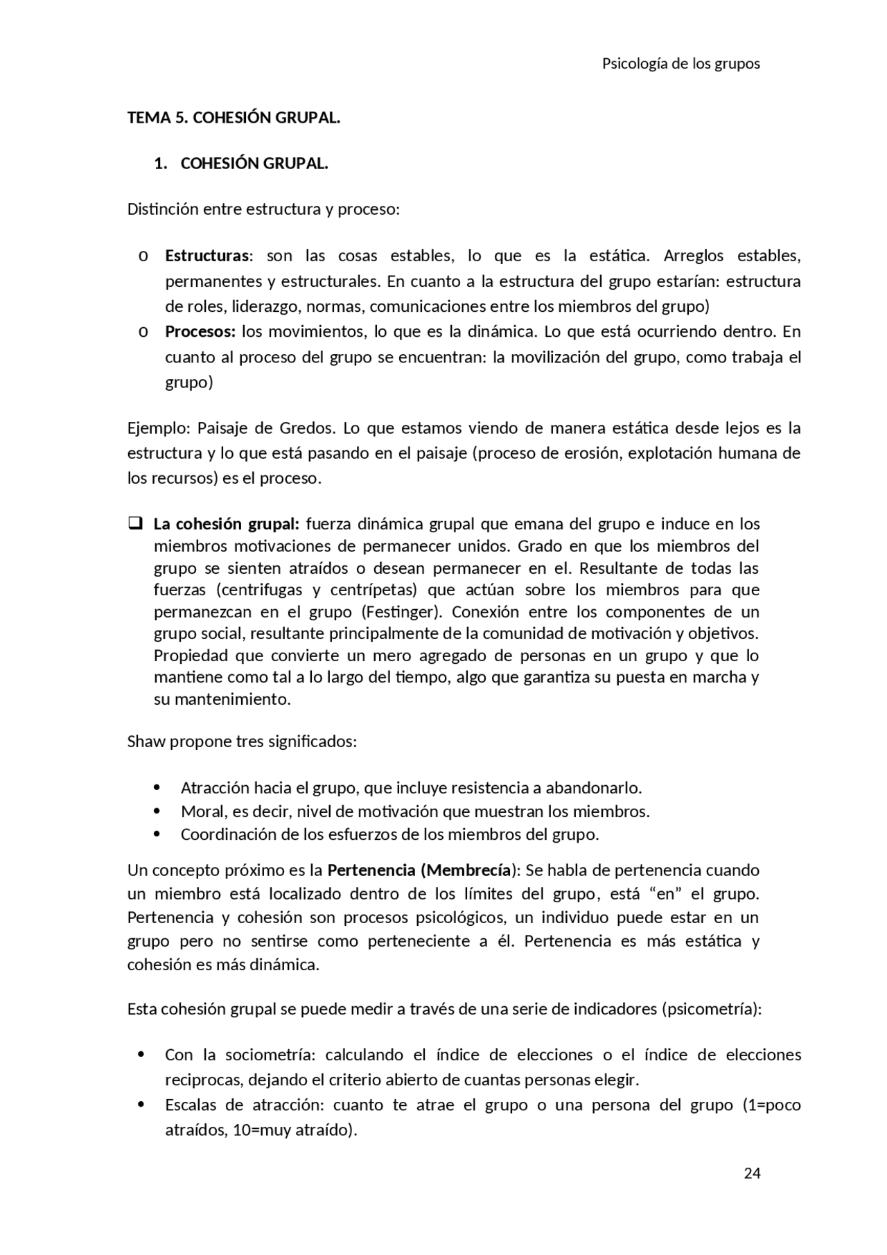 TEMA 5 - APUNTES PS. GRUPOS - Docsity