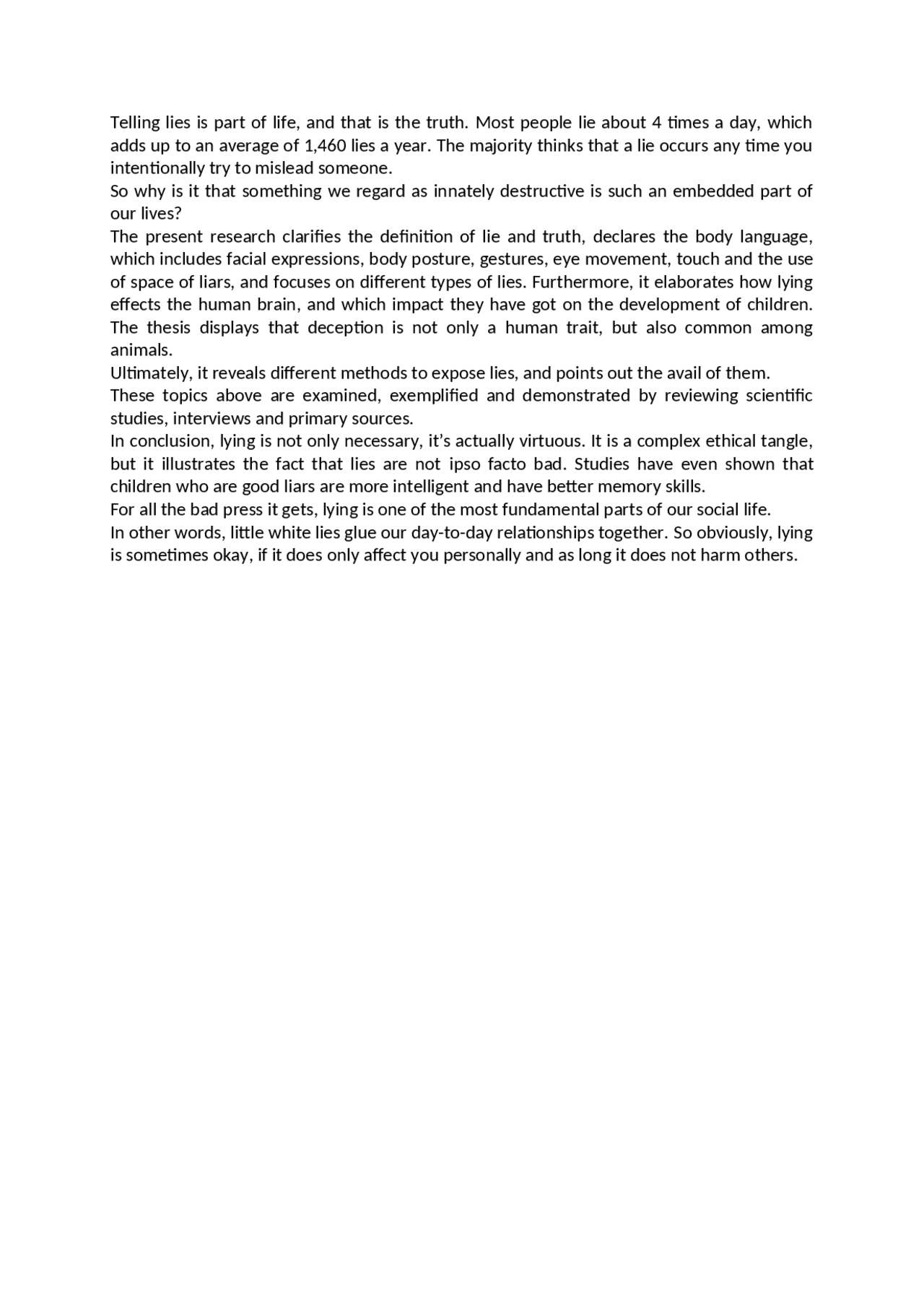 Example For An Abstract Docsity