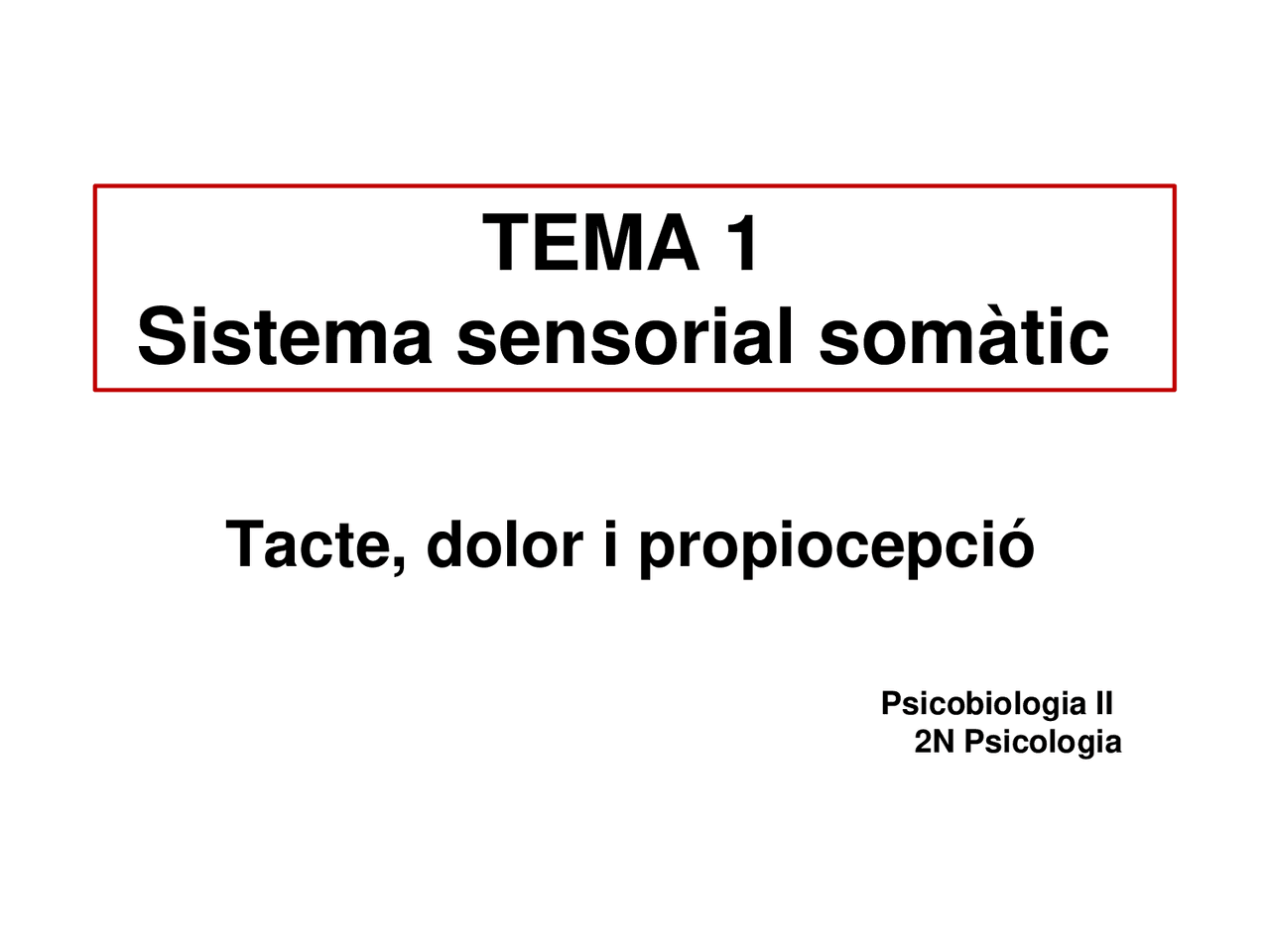 Psicobiologia Ii 2020 Docsity