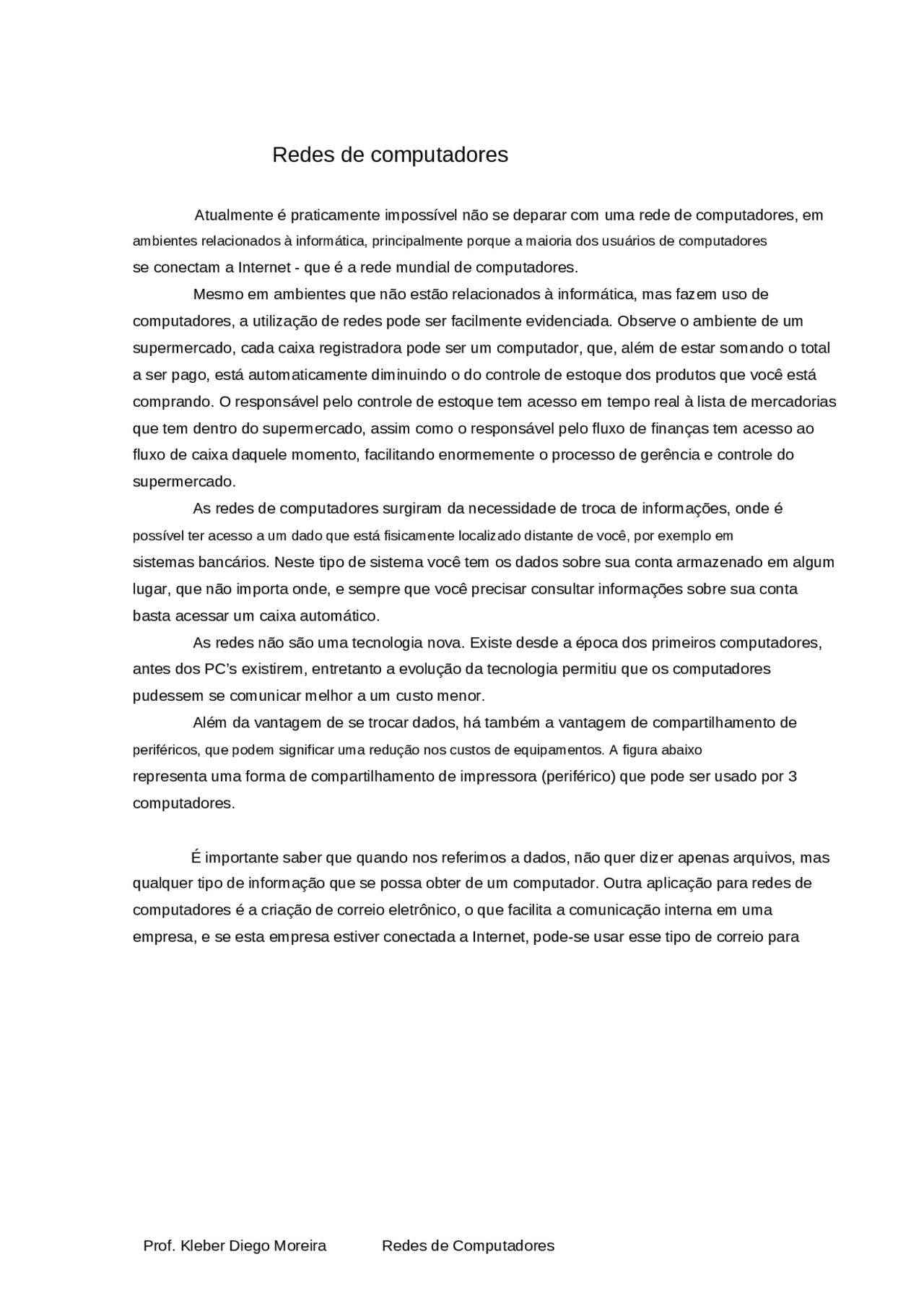Apostila Redes De Computadores Kleber Diego Moreiradoc Docsity