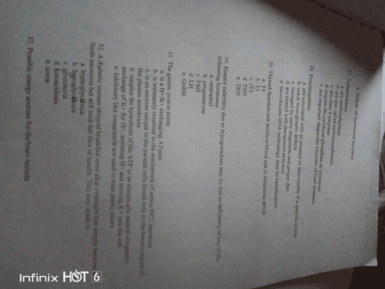 Medical Biochemistry Pre Mbbs Mcqs Docsity