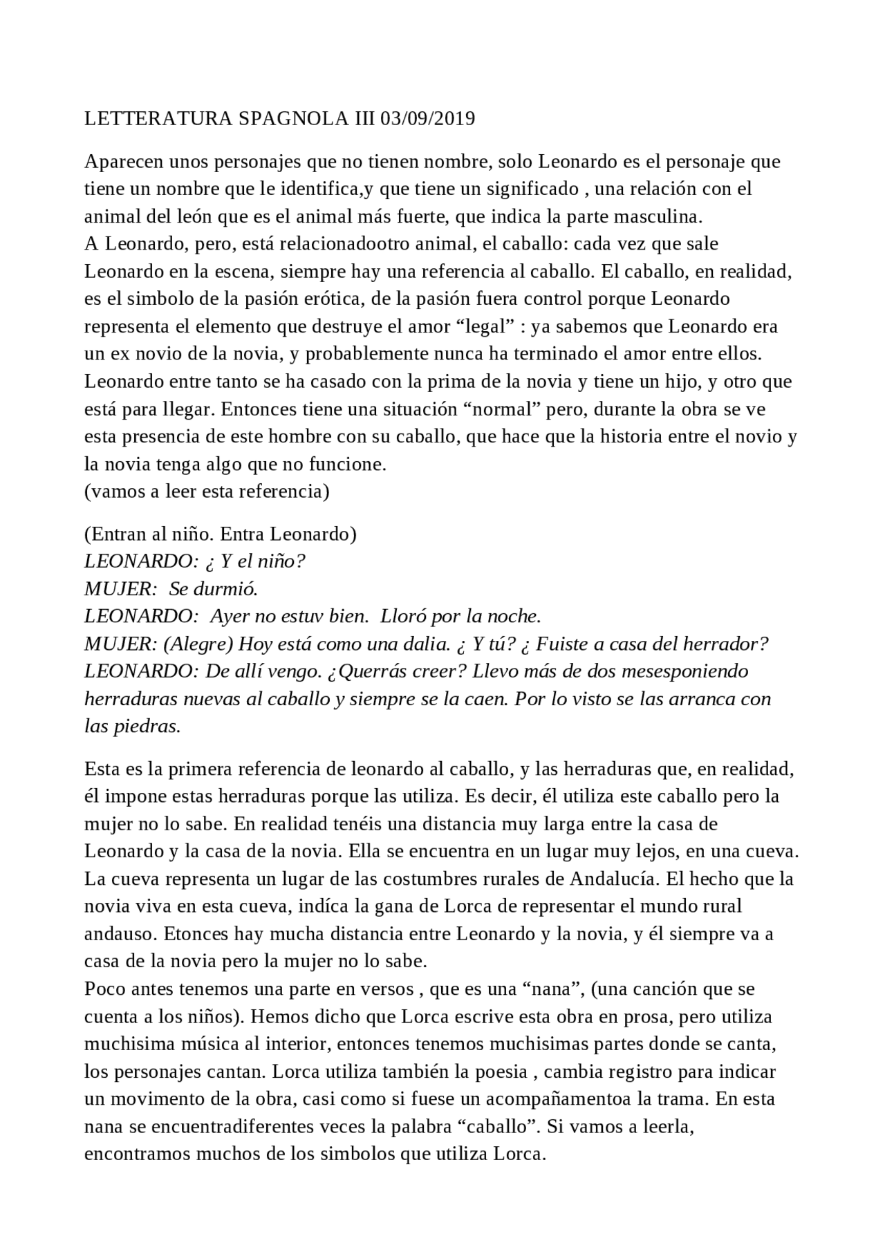 Bodas de sangre .............. - Docsity