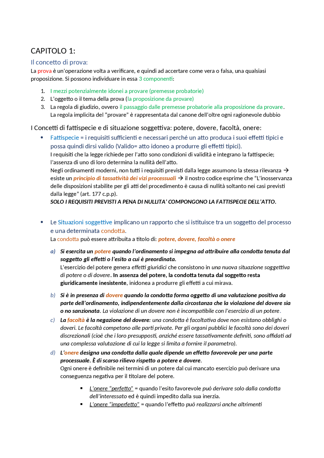 Diritto Delle Prove Penali Docsity