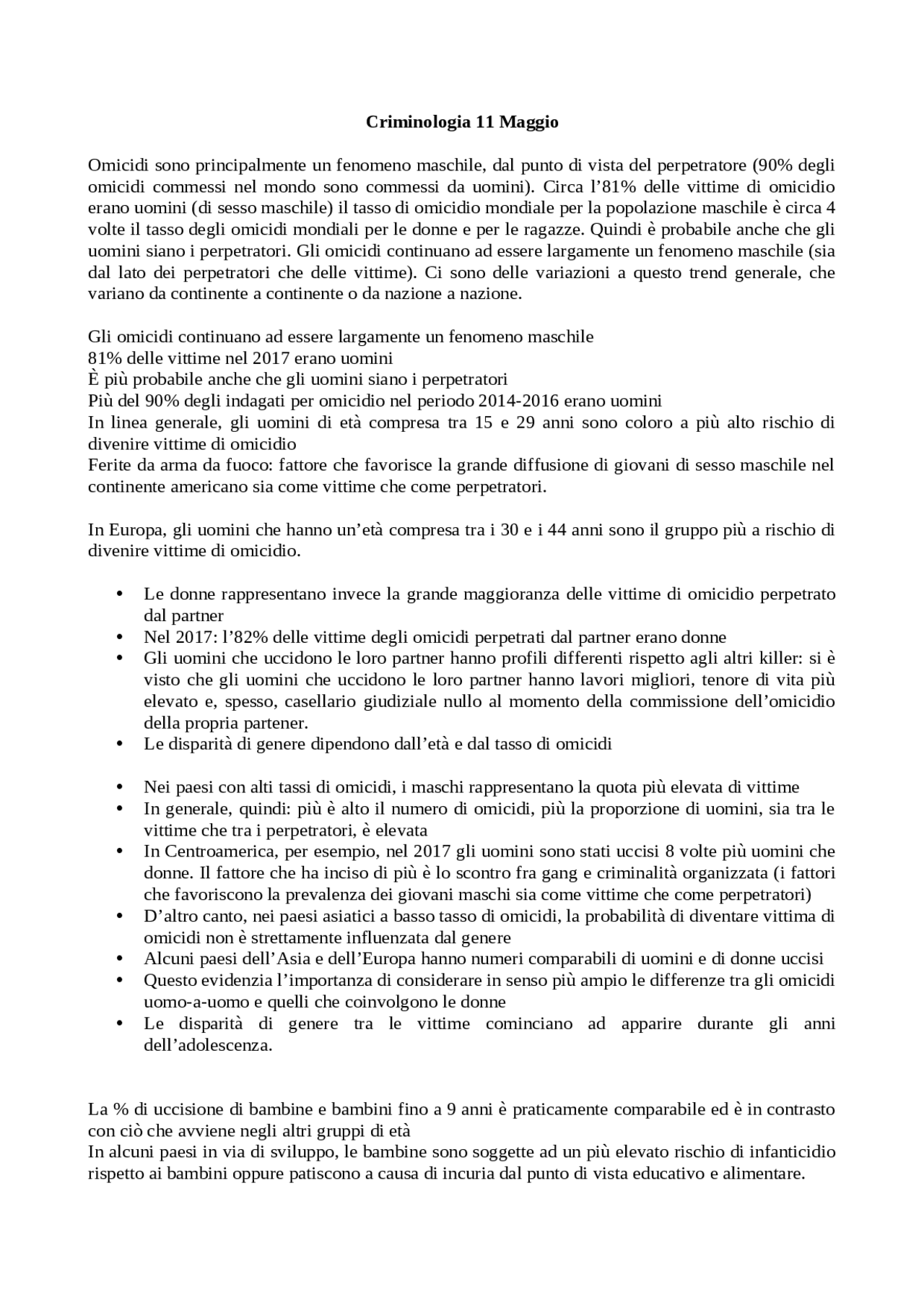 Criminologia Applicata Appunti Docsity