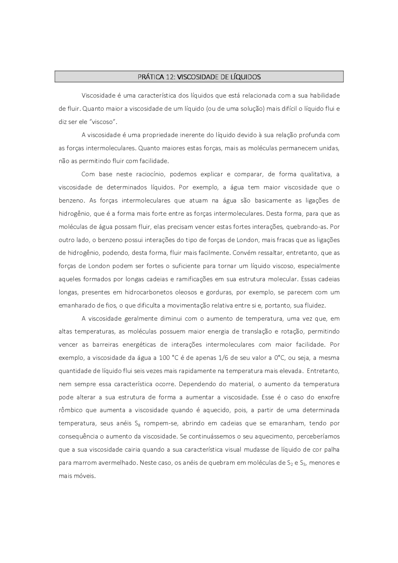 Viscosidade De Líquidos Docsity