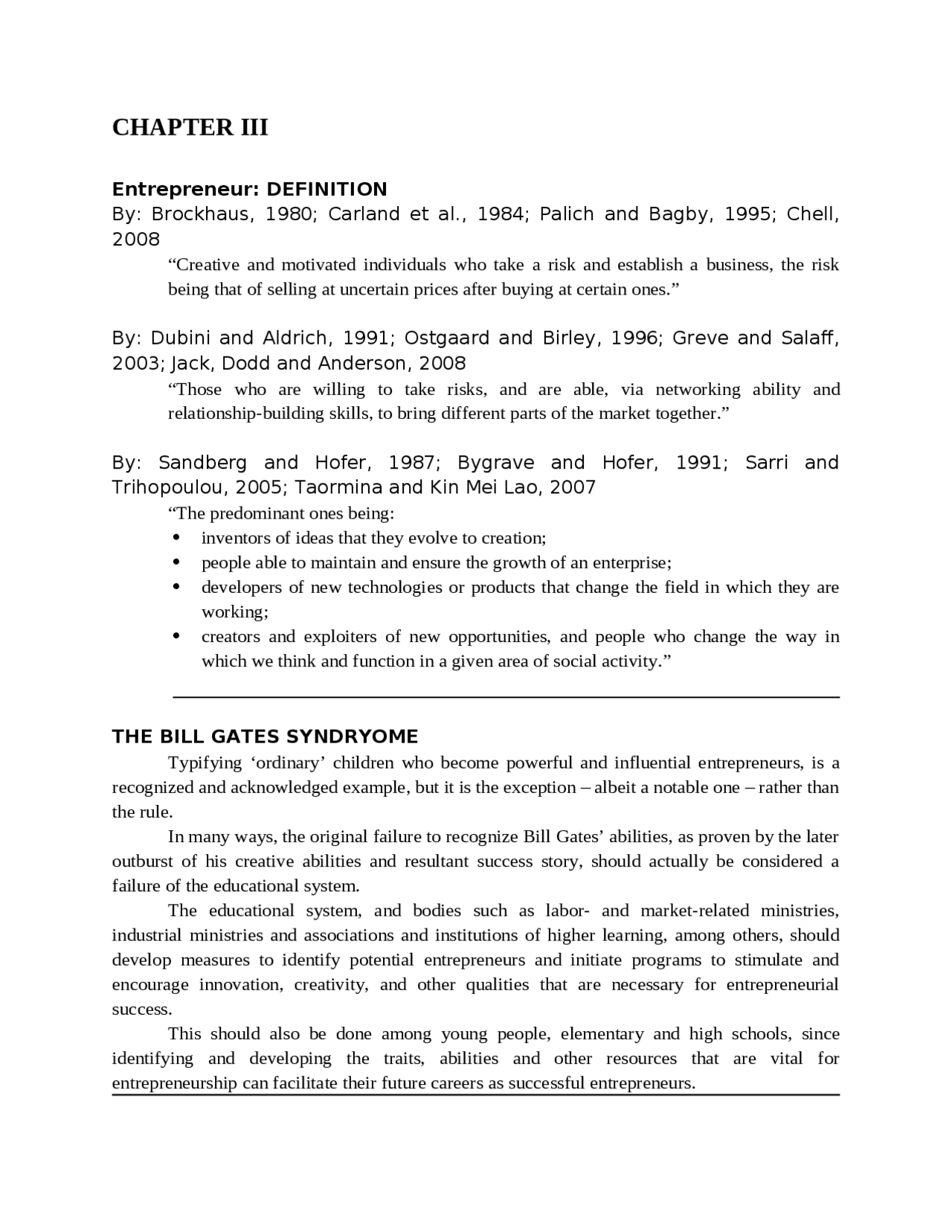 Entrepreneurship Study Guide Lessons - Docsity