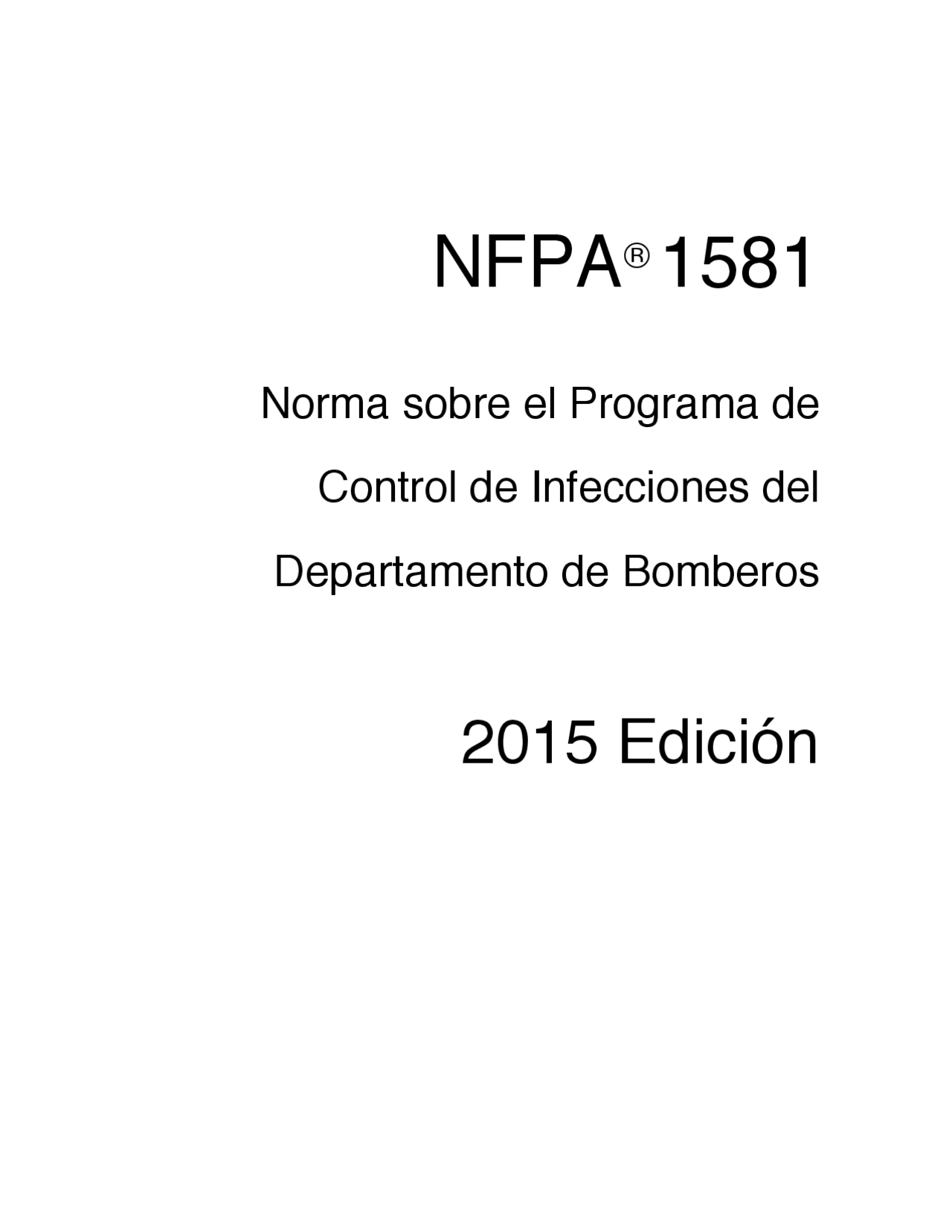 NORMA NFPA 1581Programa de Control de Infecciones - Docsity