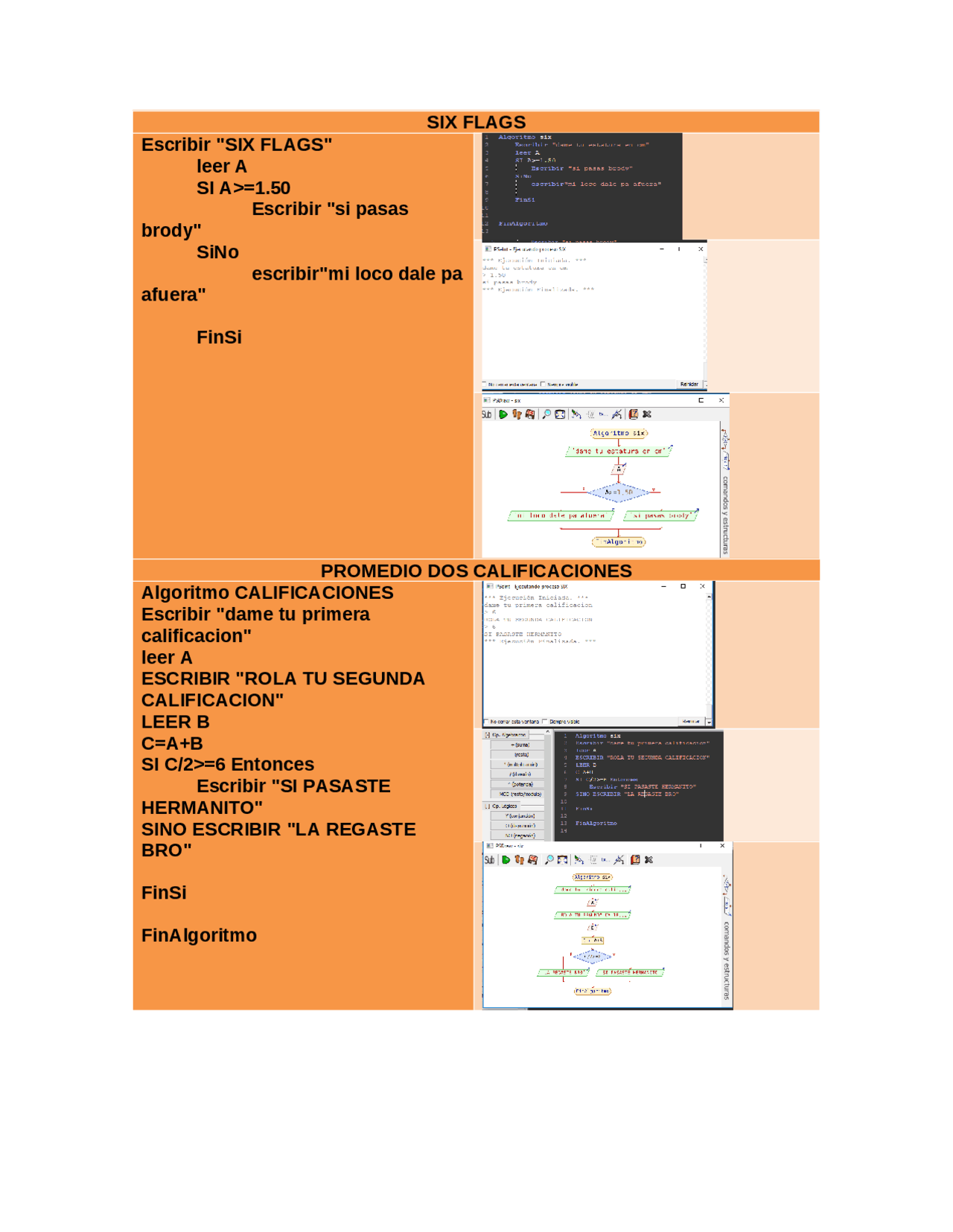 Estructuras condicionales de Pseint | Apuntes de Matemáticas | Docsity