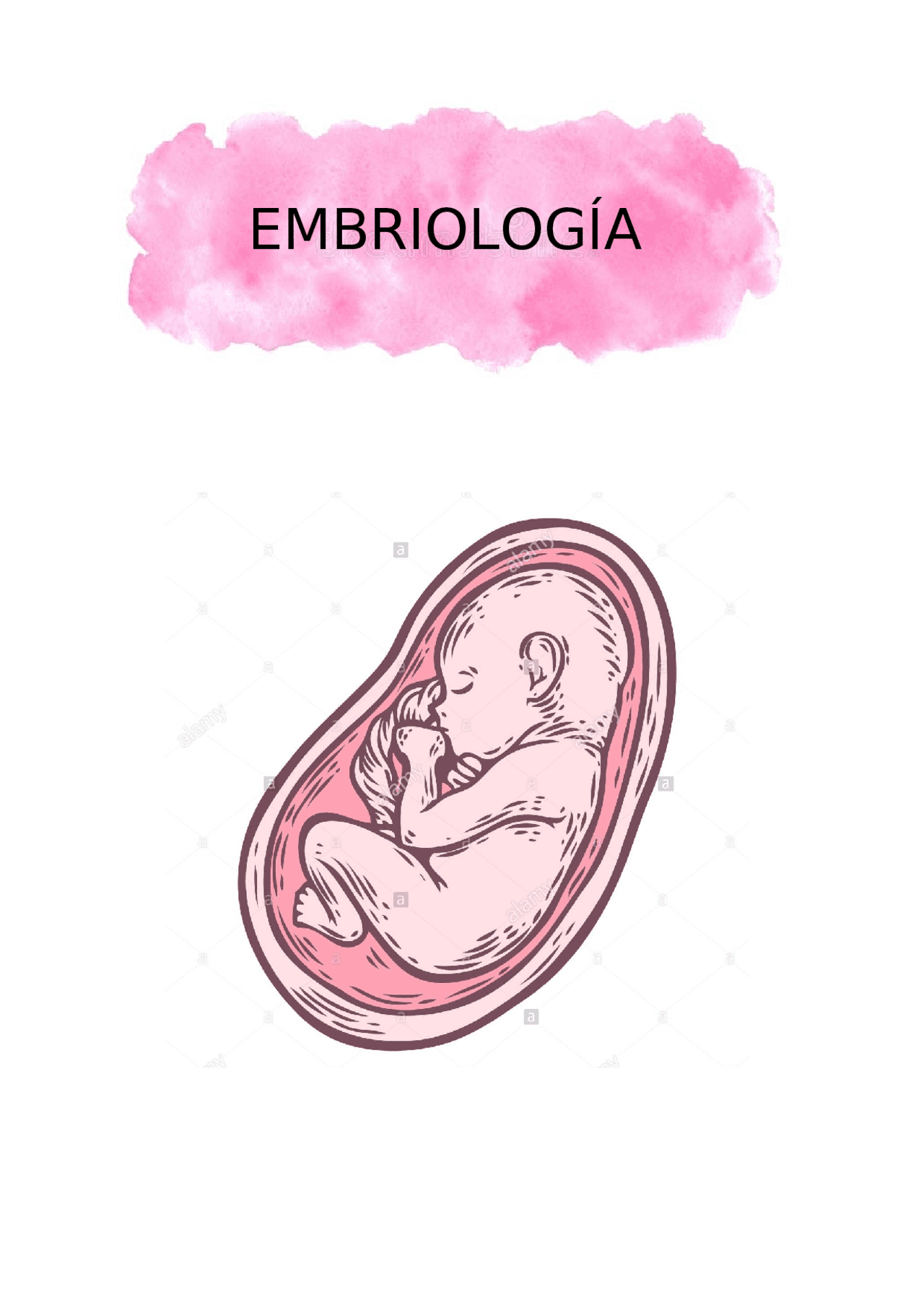 resumen de embriologia | Apuntes de Anatomía | Docsity