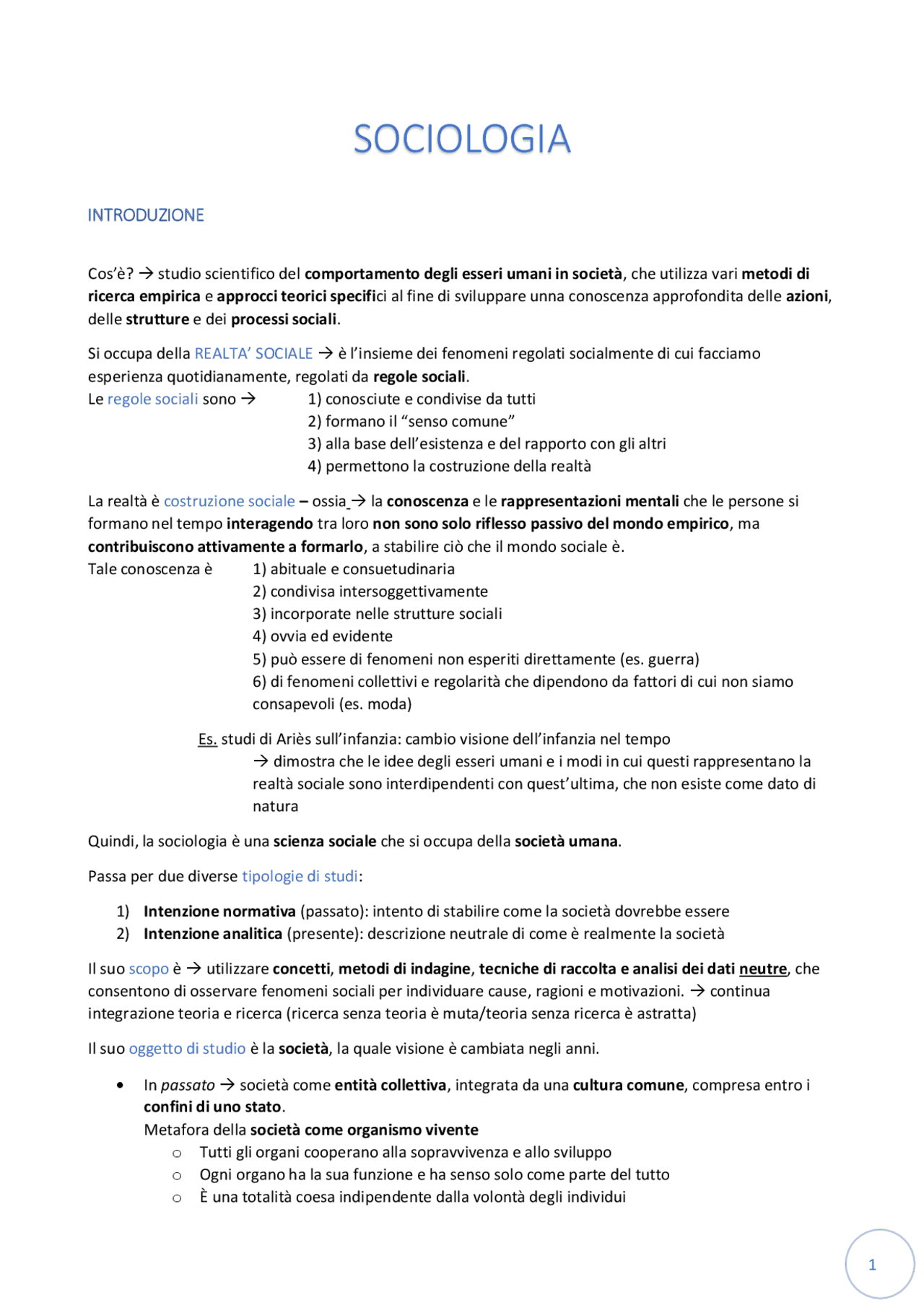 Sociologia Di Maurizio Ambrosini Loredana Sciolla Docsity
