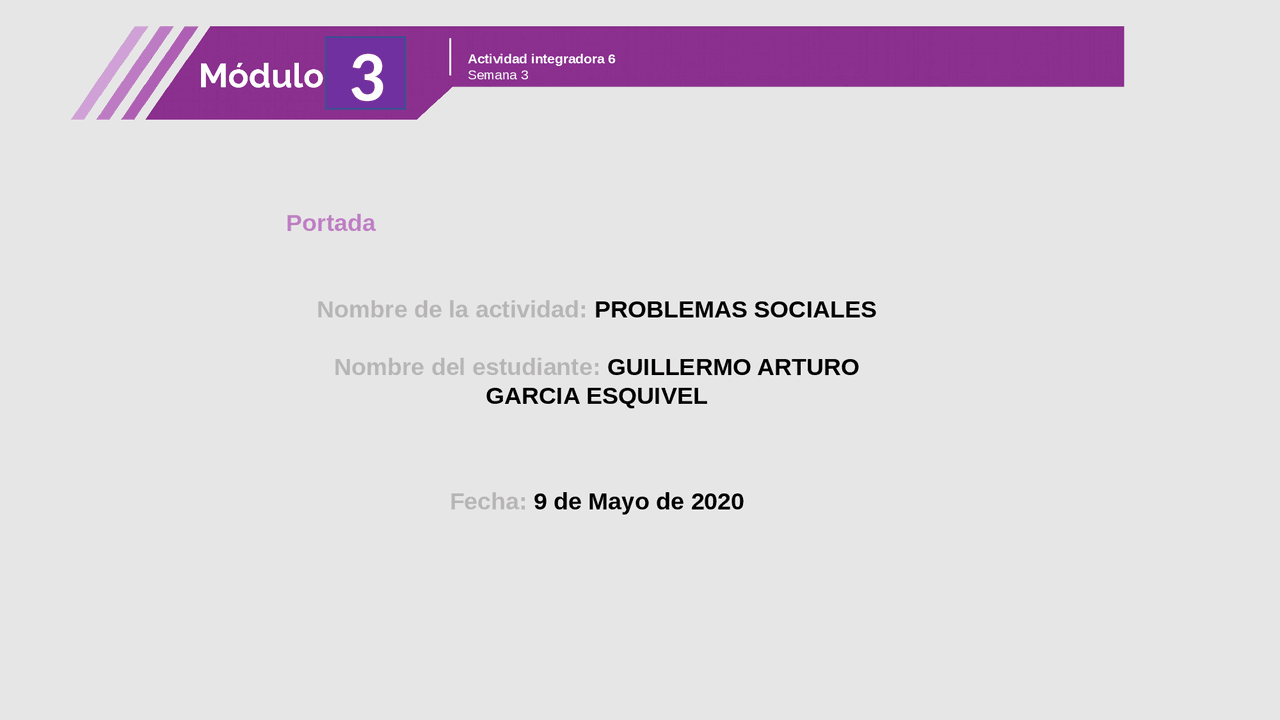 Actividad integradora 6 modulo 3 | Diapositivas de Biología - Docsity