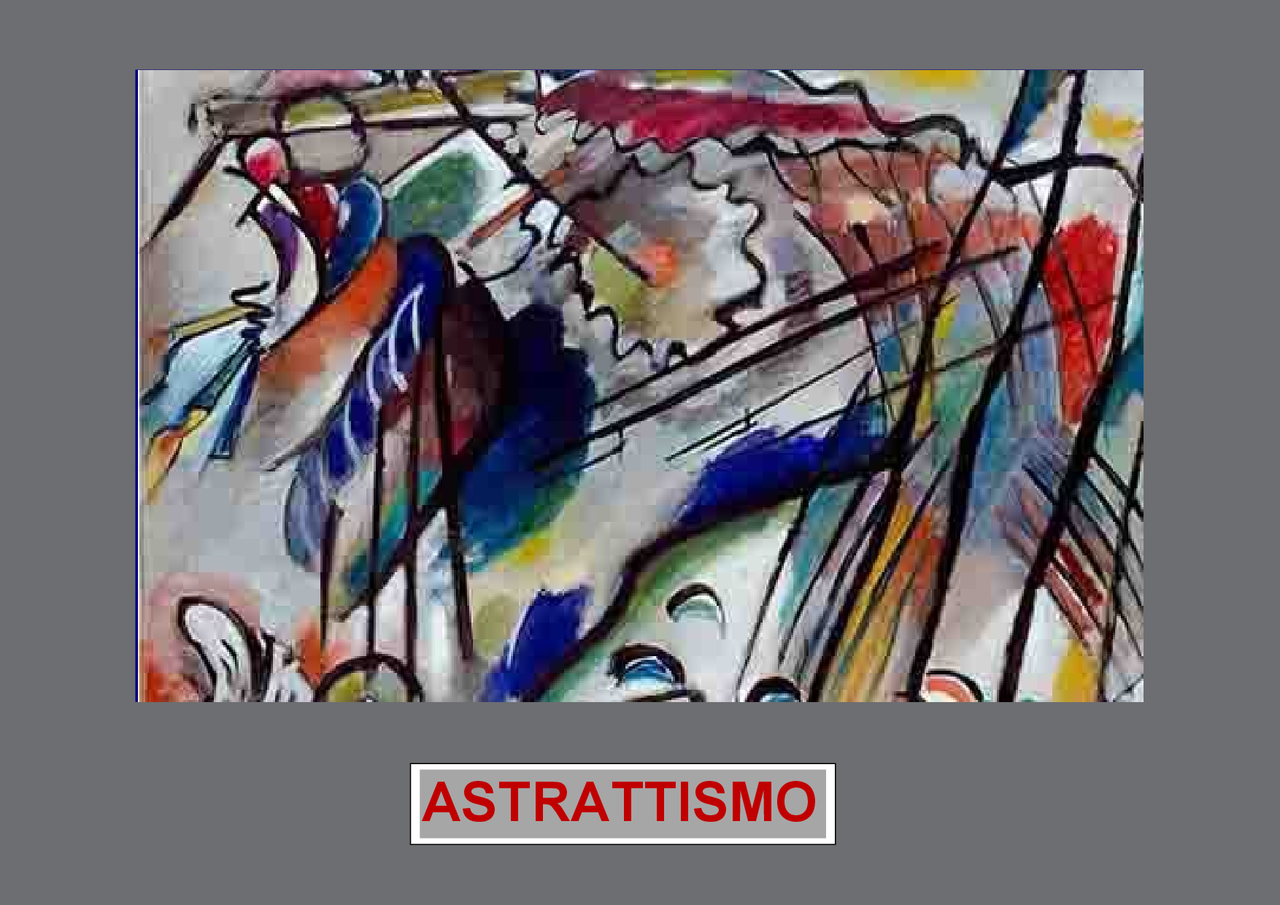 Appunti Sullastrattismo Docsity