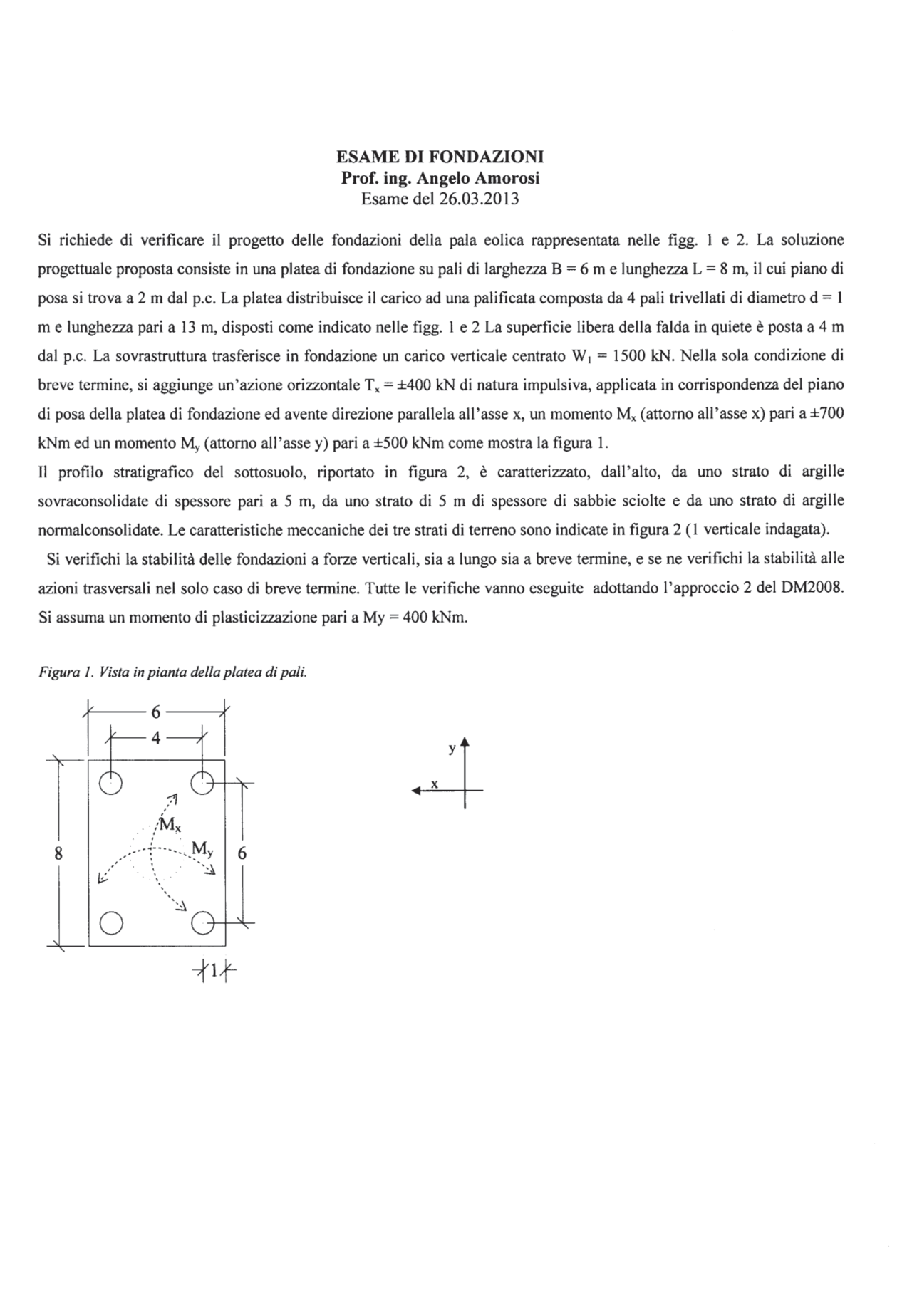Tracce Fondazioni E Tecnica Docsity