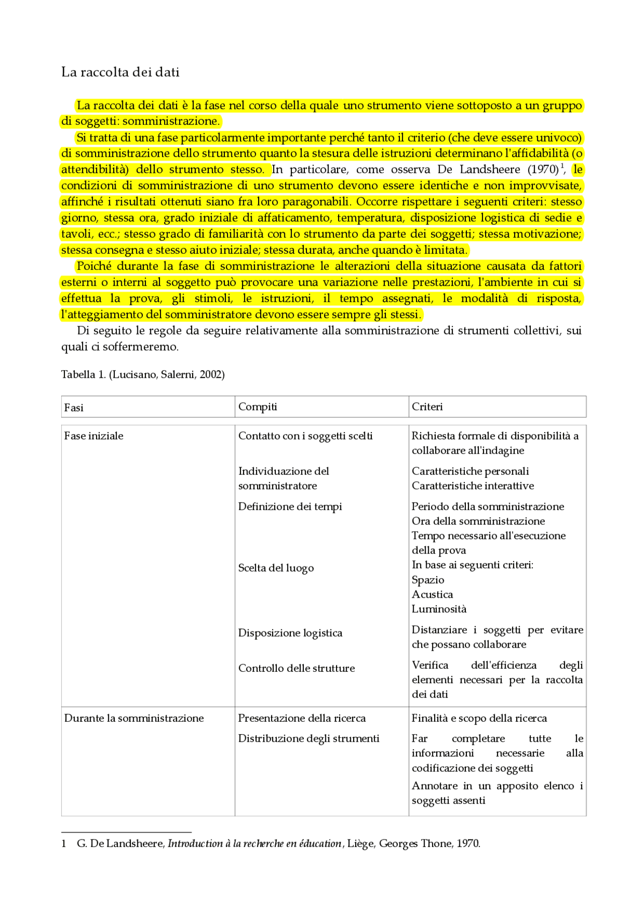 Pedagogia Sperimentale Docsity