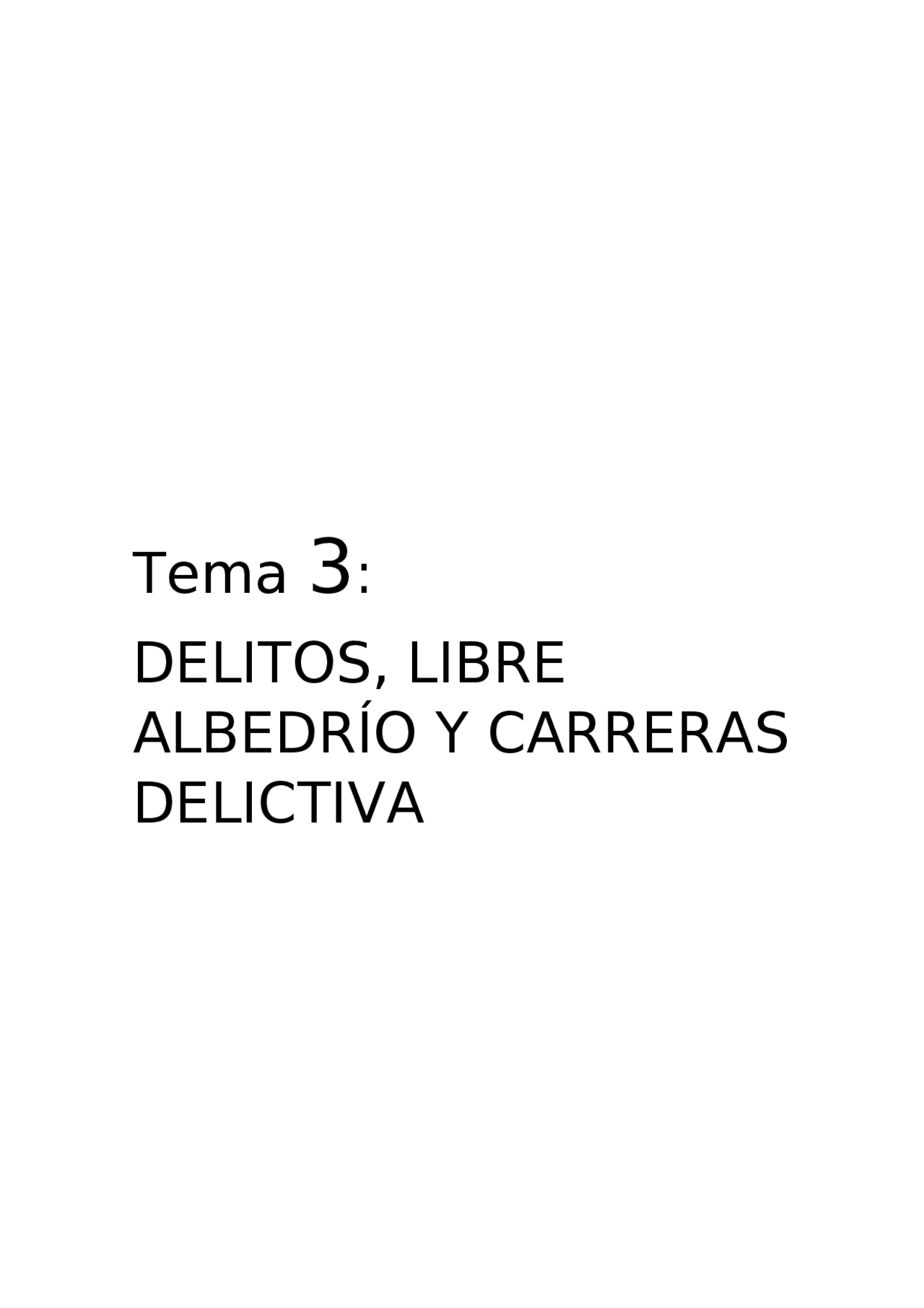 Tema 3 Introducción A La Criminologia Docsity