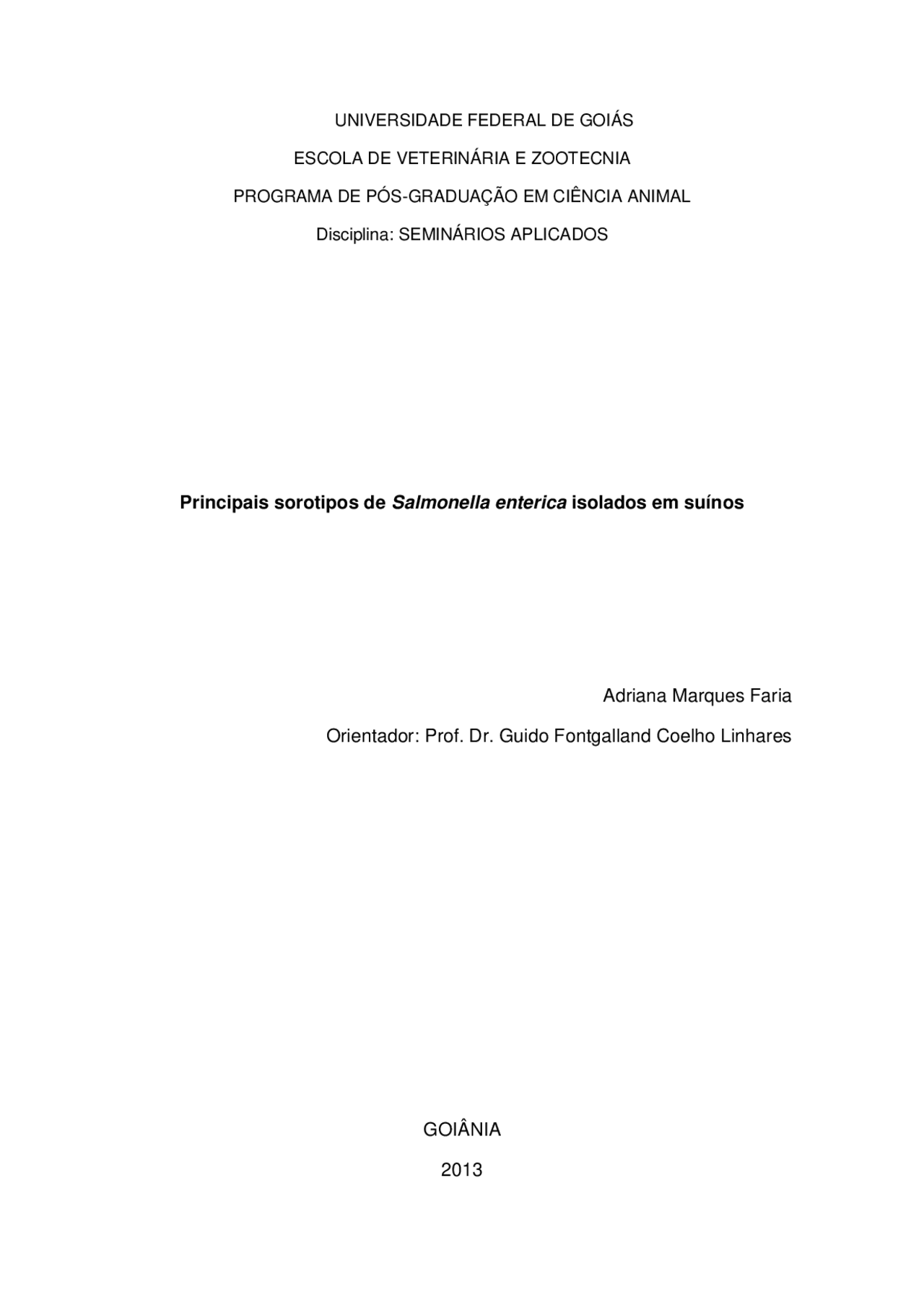 Salmonella Sorotipos Docsity