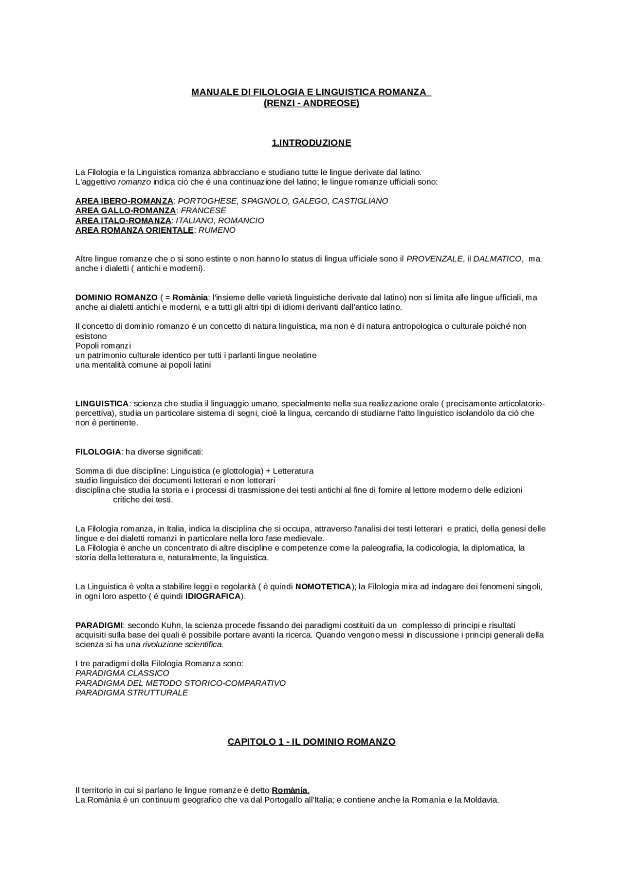 Manuale Di Filologia Romanza Docsity