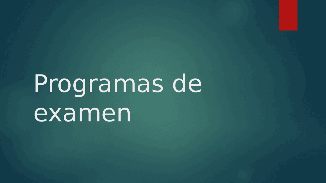Programas de examen en C++ - Docsity