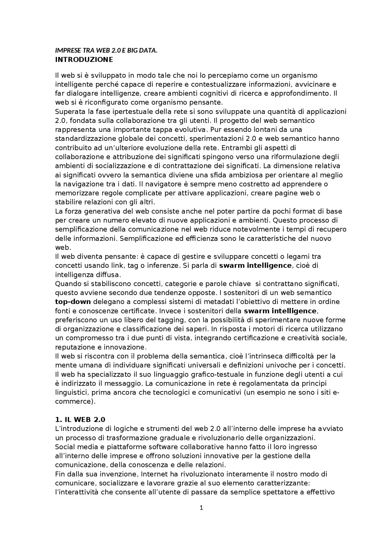 Management 20 Imprese Tra Web Docsity