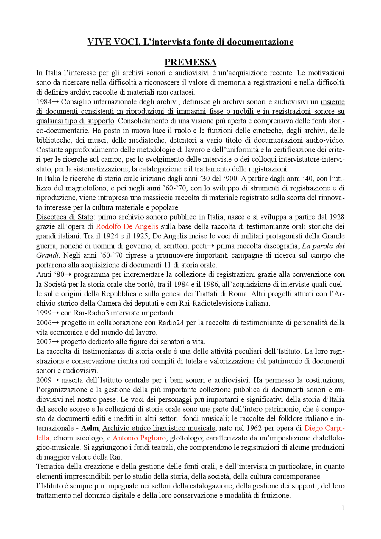 Vive Voci Massimo Pistacchi Docsity