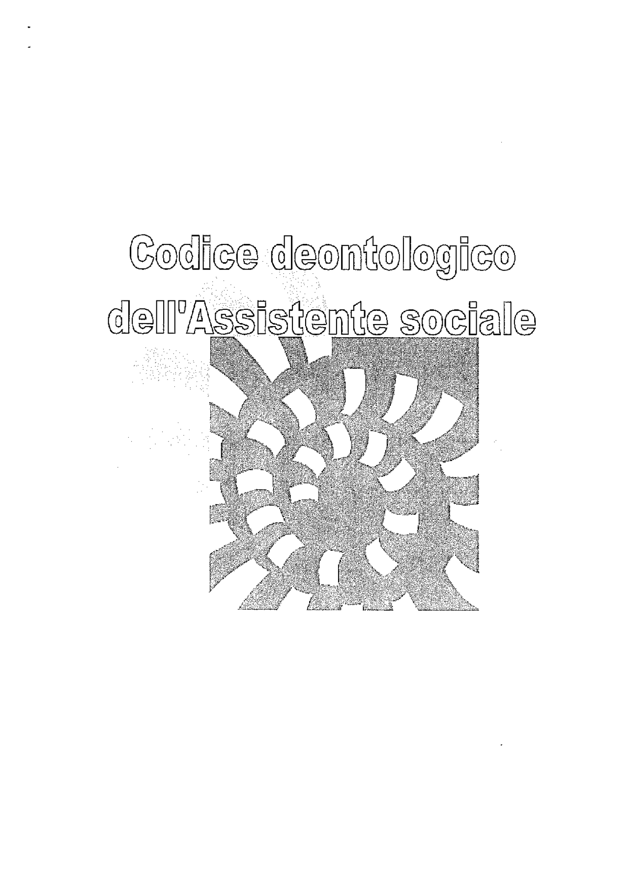 Codice Deontologico Assistente Sociale Docsity