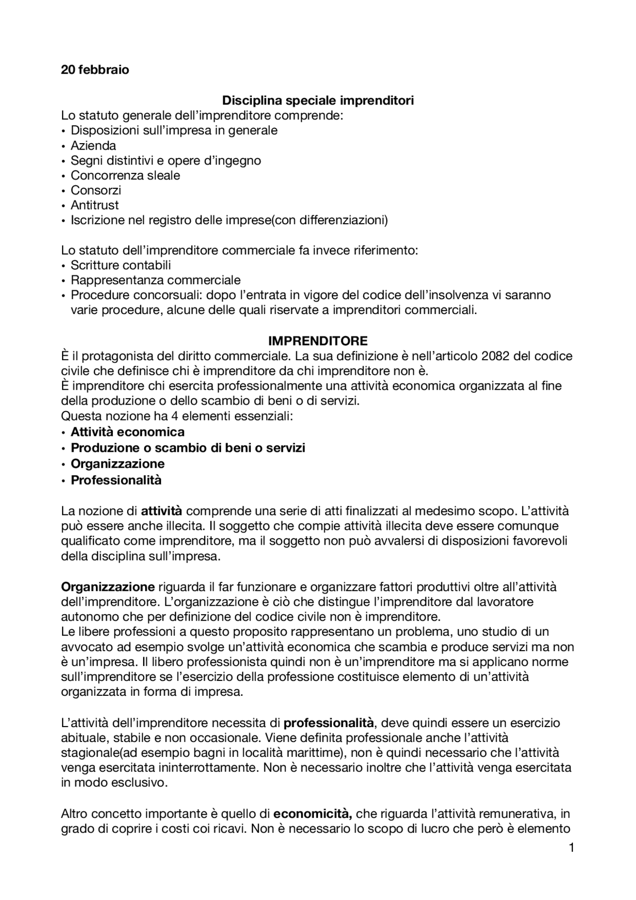 Dispense Diritto Commerciale Docsity