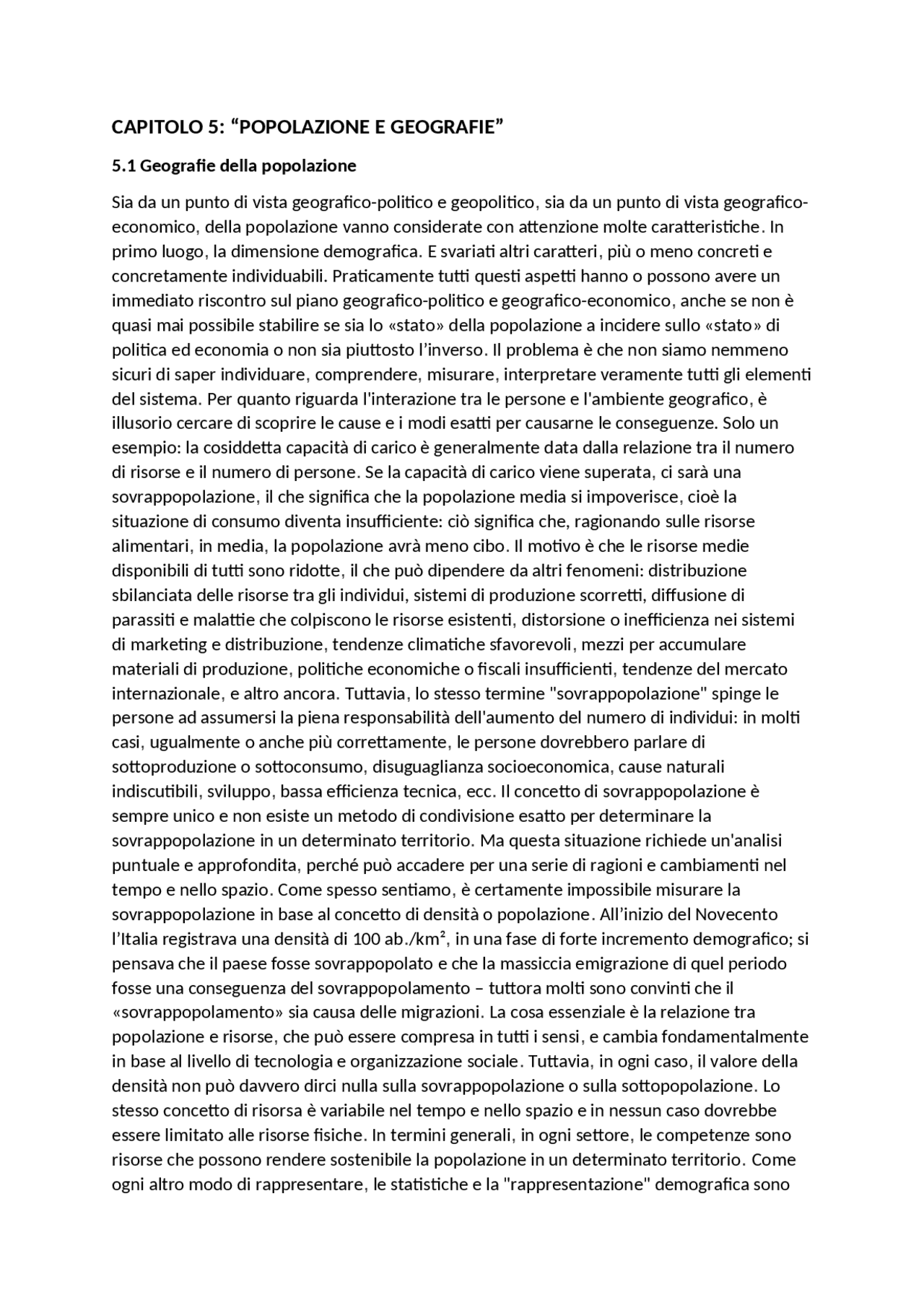 Riassunto Cap 5 Spazi E Poteri Docsity