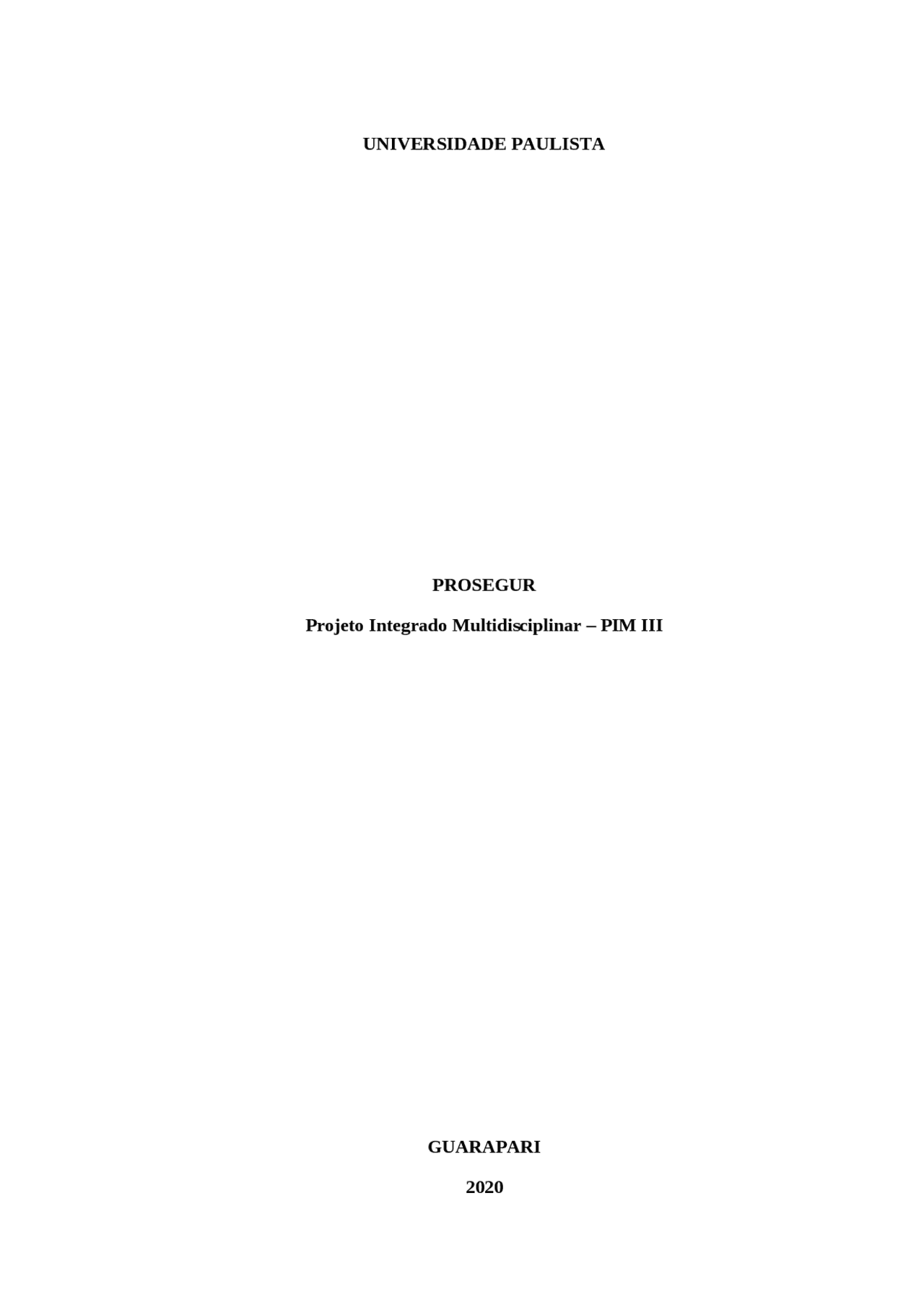 Projeto Integrado Multidisciplinar Docsity