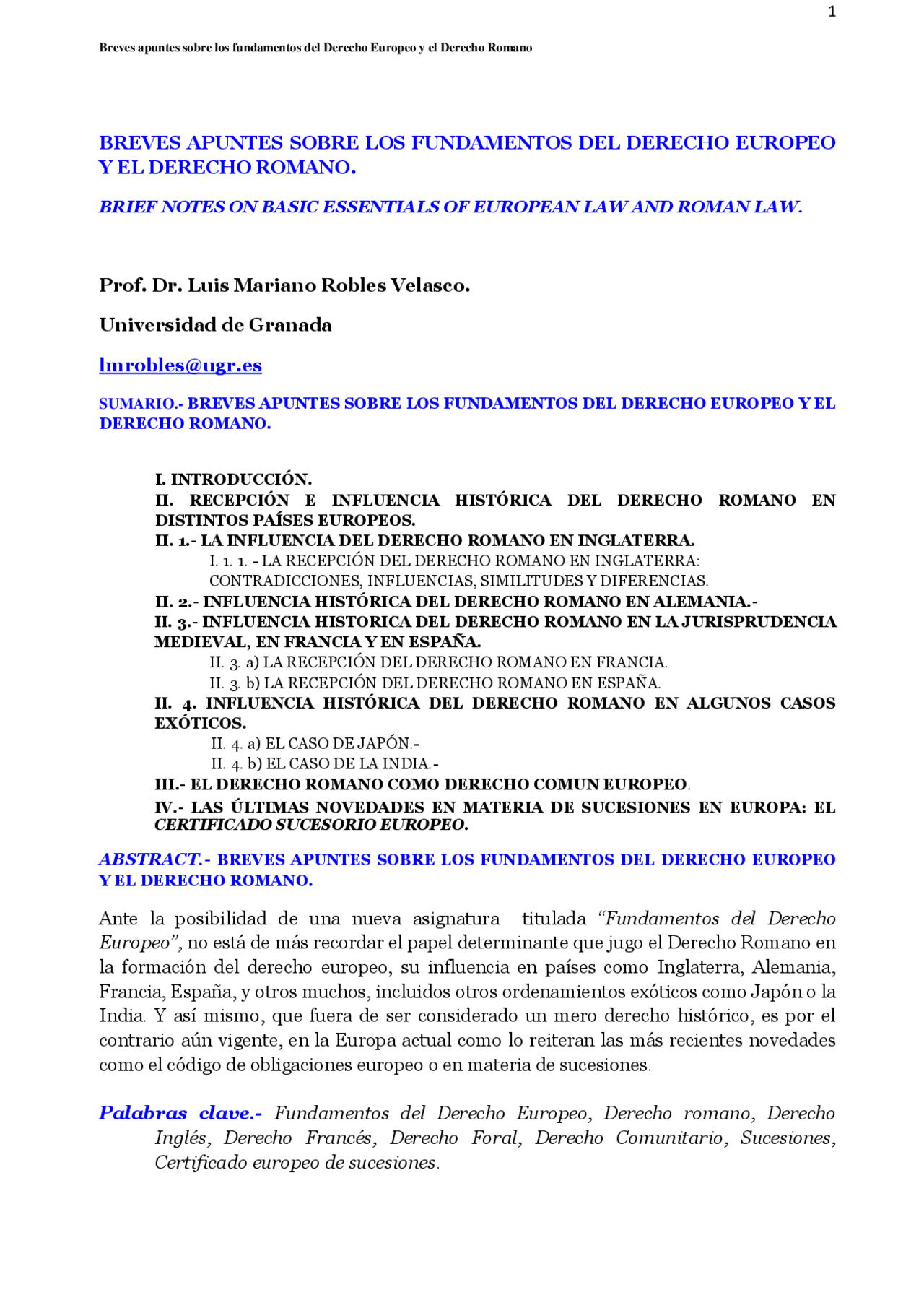 Apuntes Derecho Varias Asignaturas Apuntes De Derecho Europeo Docsity