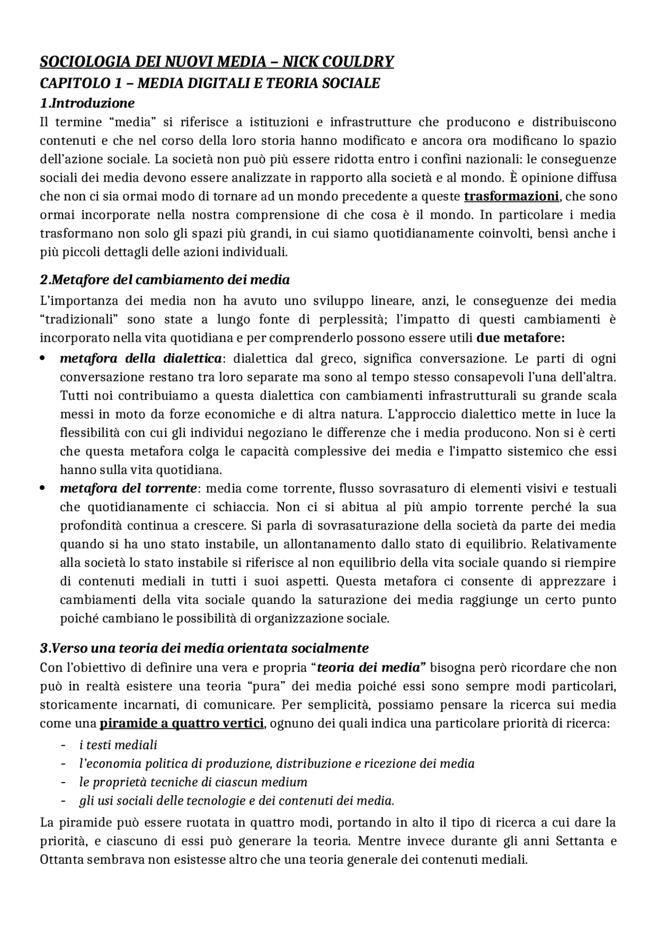 Sociologia dei nuovi media. Teoria sociale e pratiche mediali digitali ...