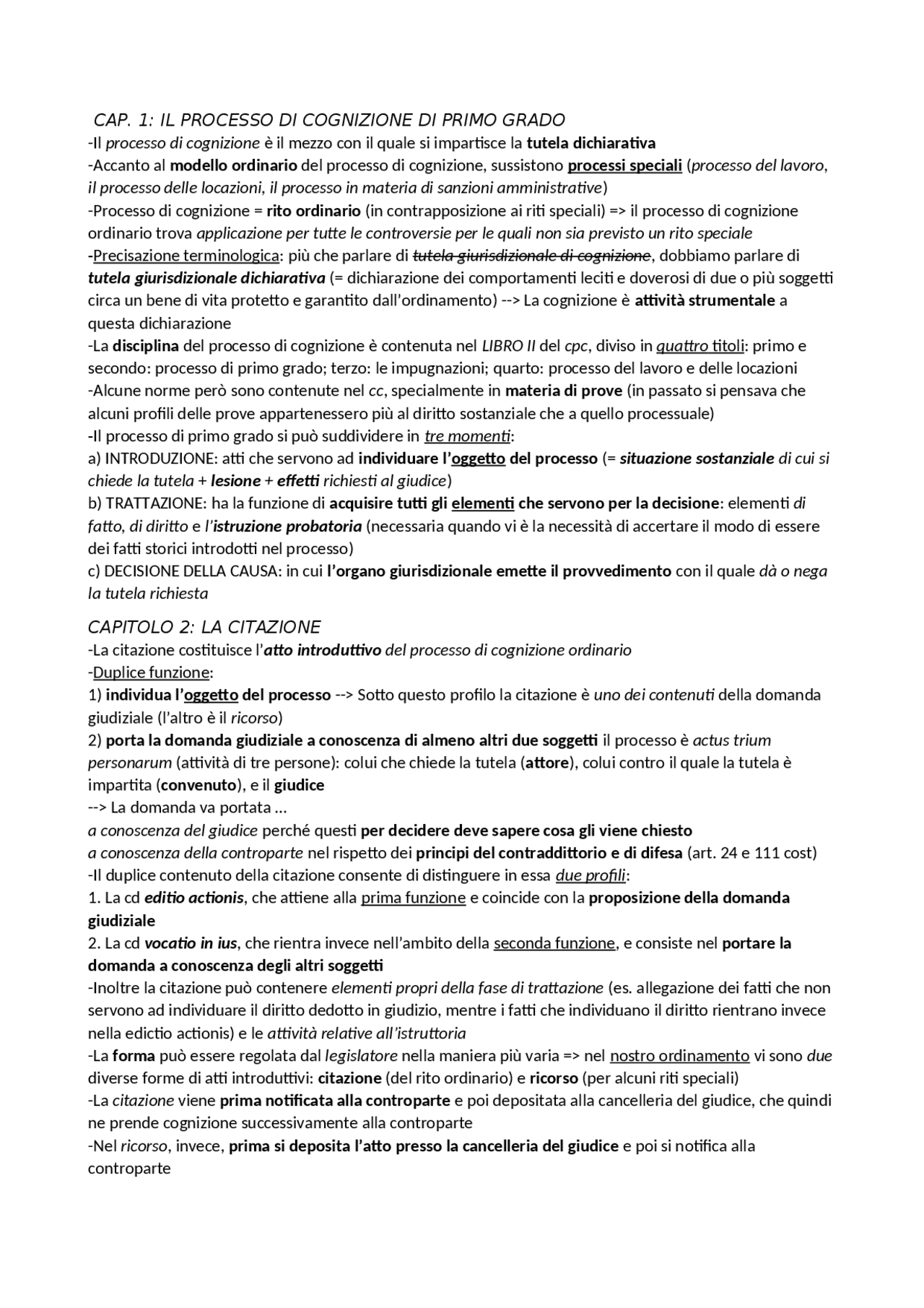 Riassunto Luiso Ii Diritto Processuale Civile Docsity