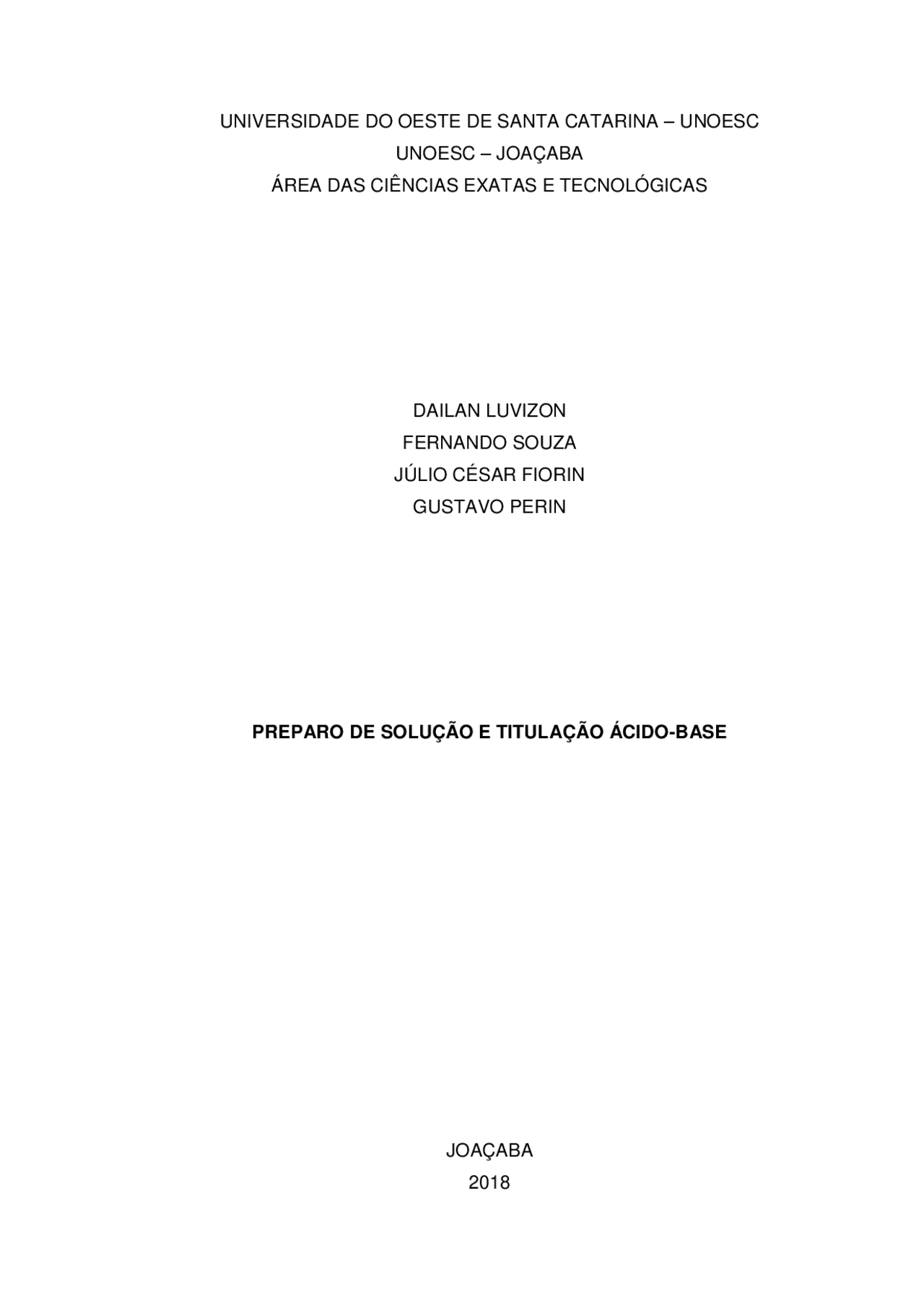 QuÍmica Experimental Docsity