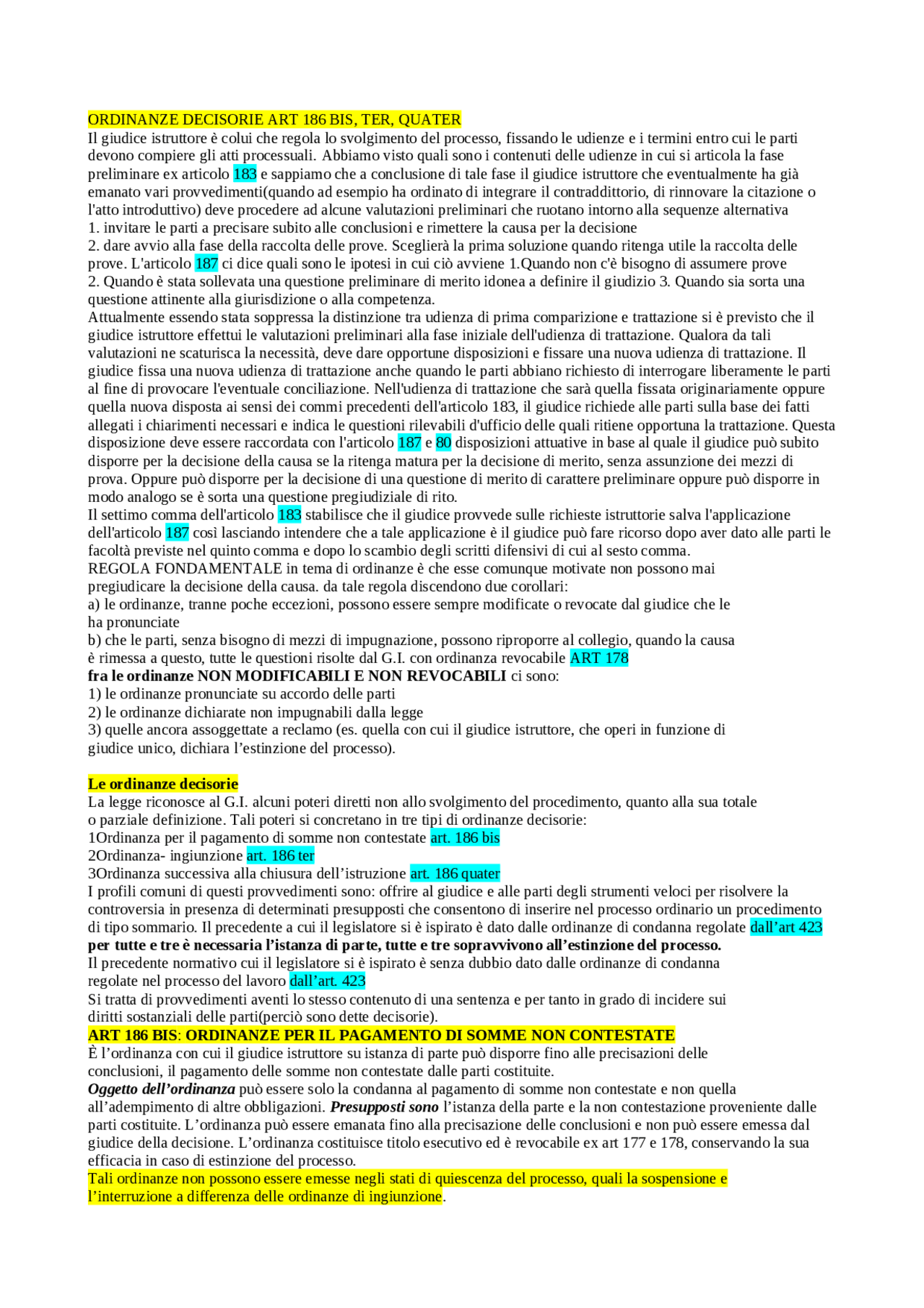 Proc Civile Verde Appunti Docsity