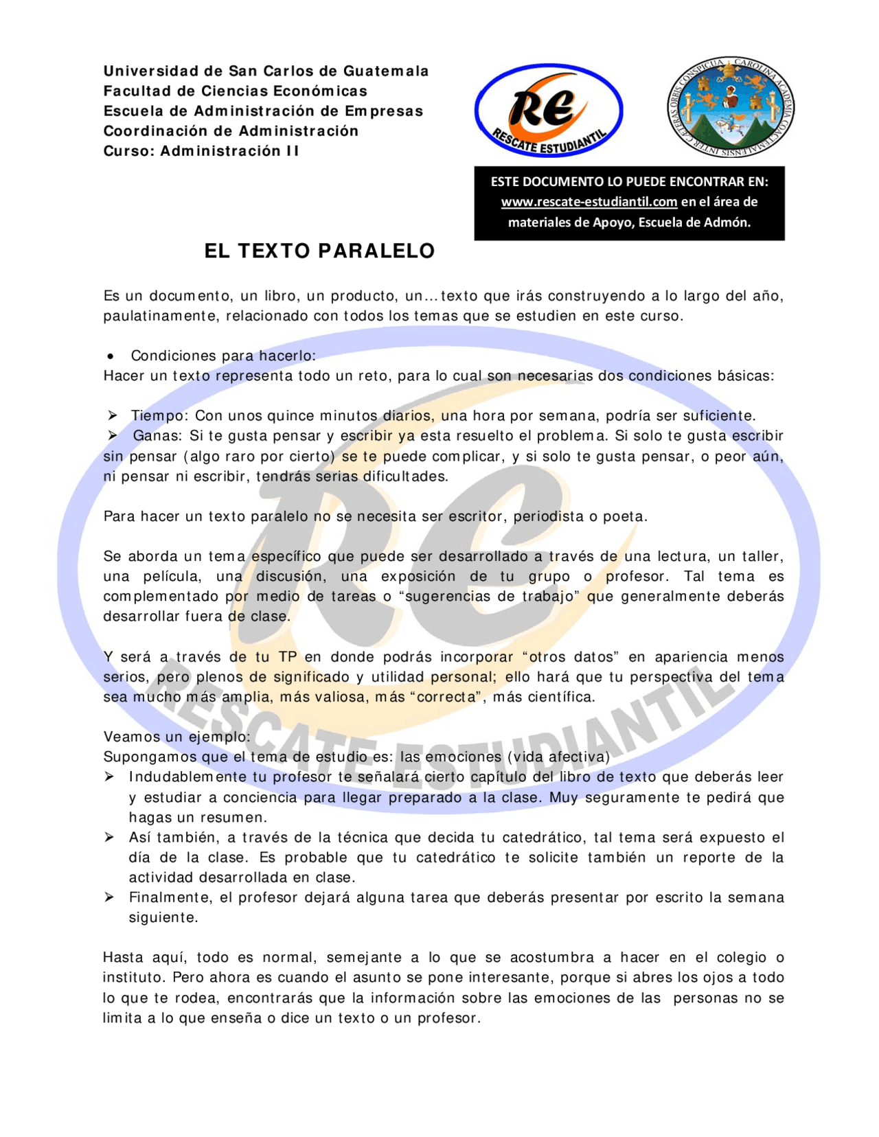 Que es un texto paralelo y como se hace | Apuntes de Idioma Español ...