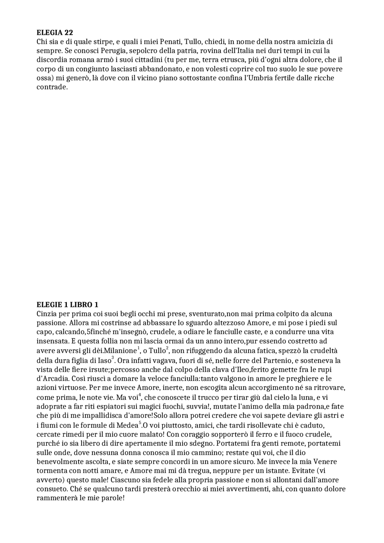 Varie Elegia Di Properzio E Tibullo Docsity