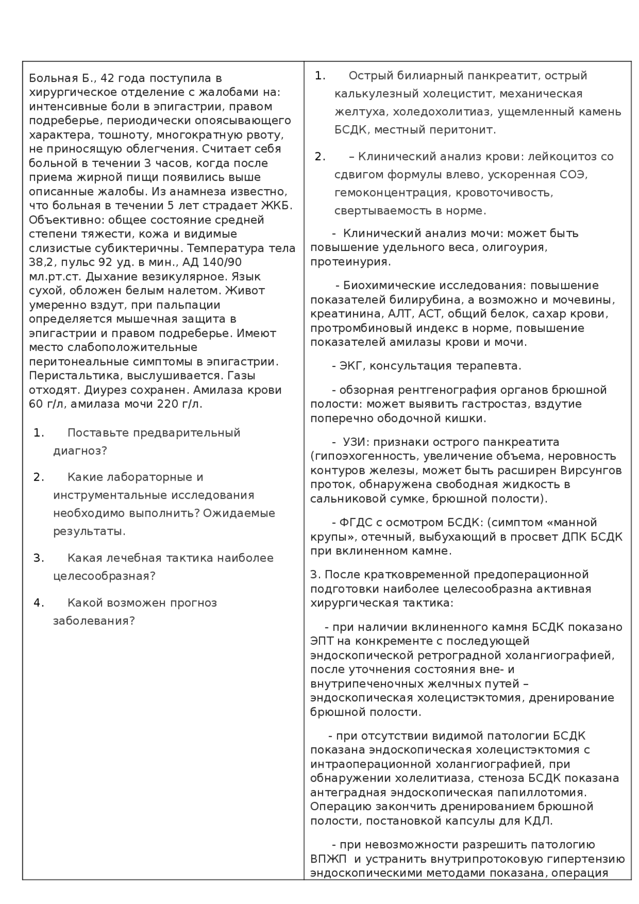 задачи по хирургии Docsity