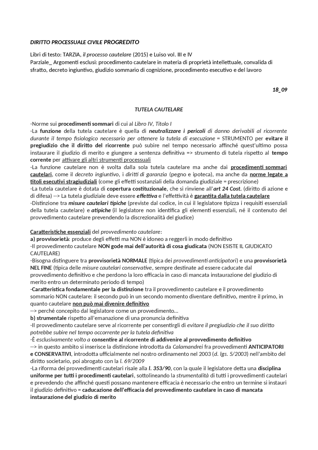 Appunti Diritto Processuale Civile Pro Apuntes De Derecho Procesal