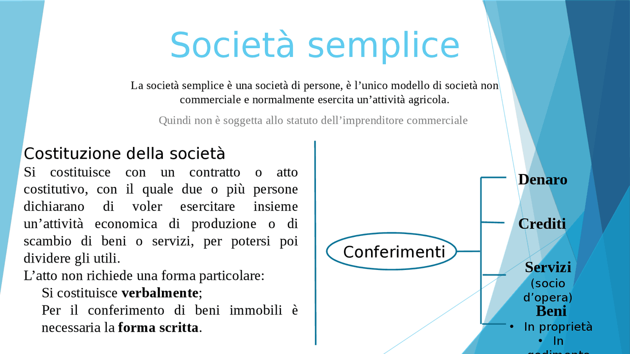 La Società Semplice Docsity