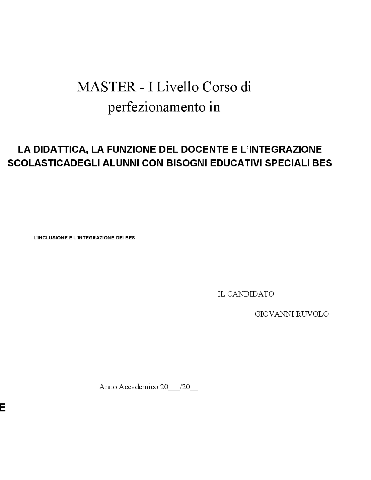 Master bes per master - Docsity