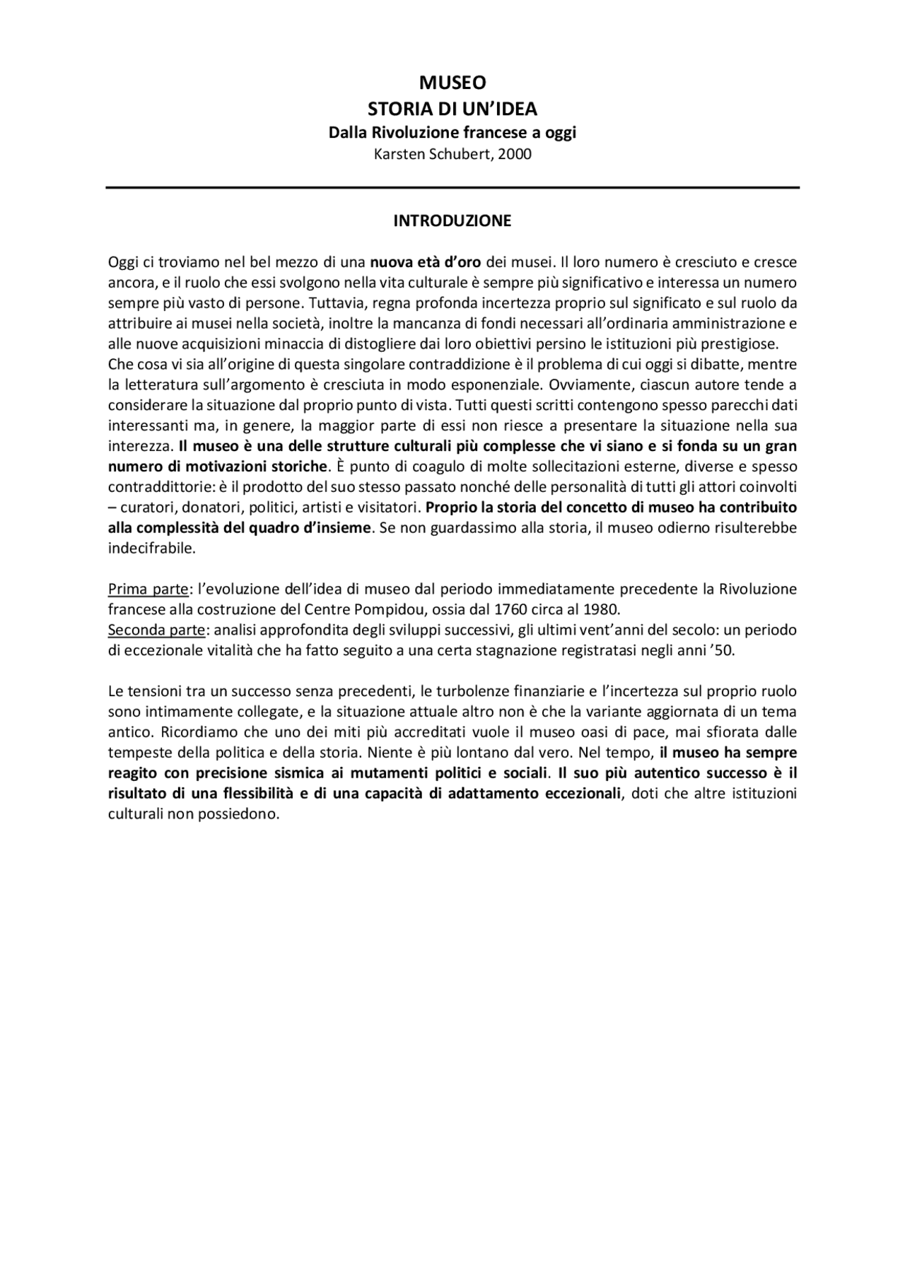 Museo Storia Di Unidea Docsity