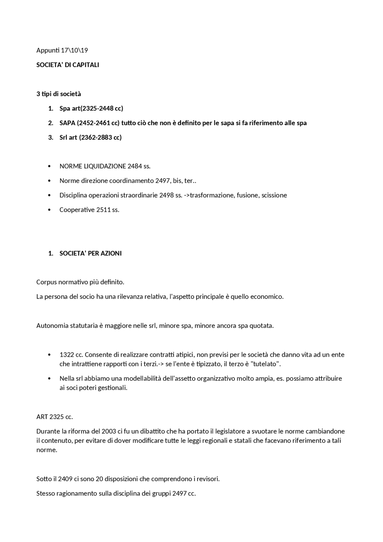 Appunti Diritto Commerciale Docsity