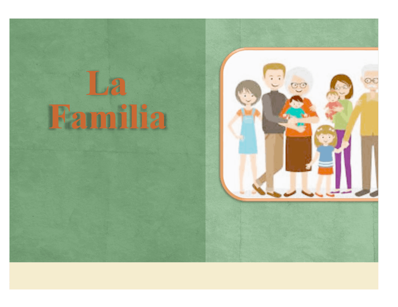 Vocabulario la familia - Docsity