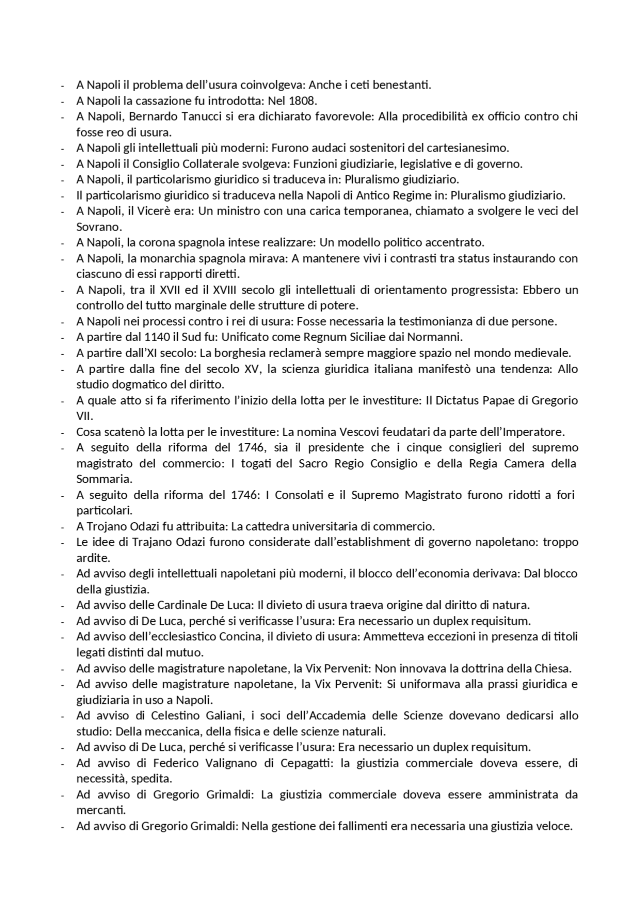 Quiz Diritto Medievale E Moderno Prove Desame Di Diritto Docsity